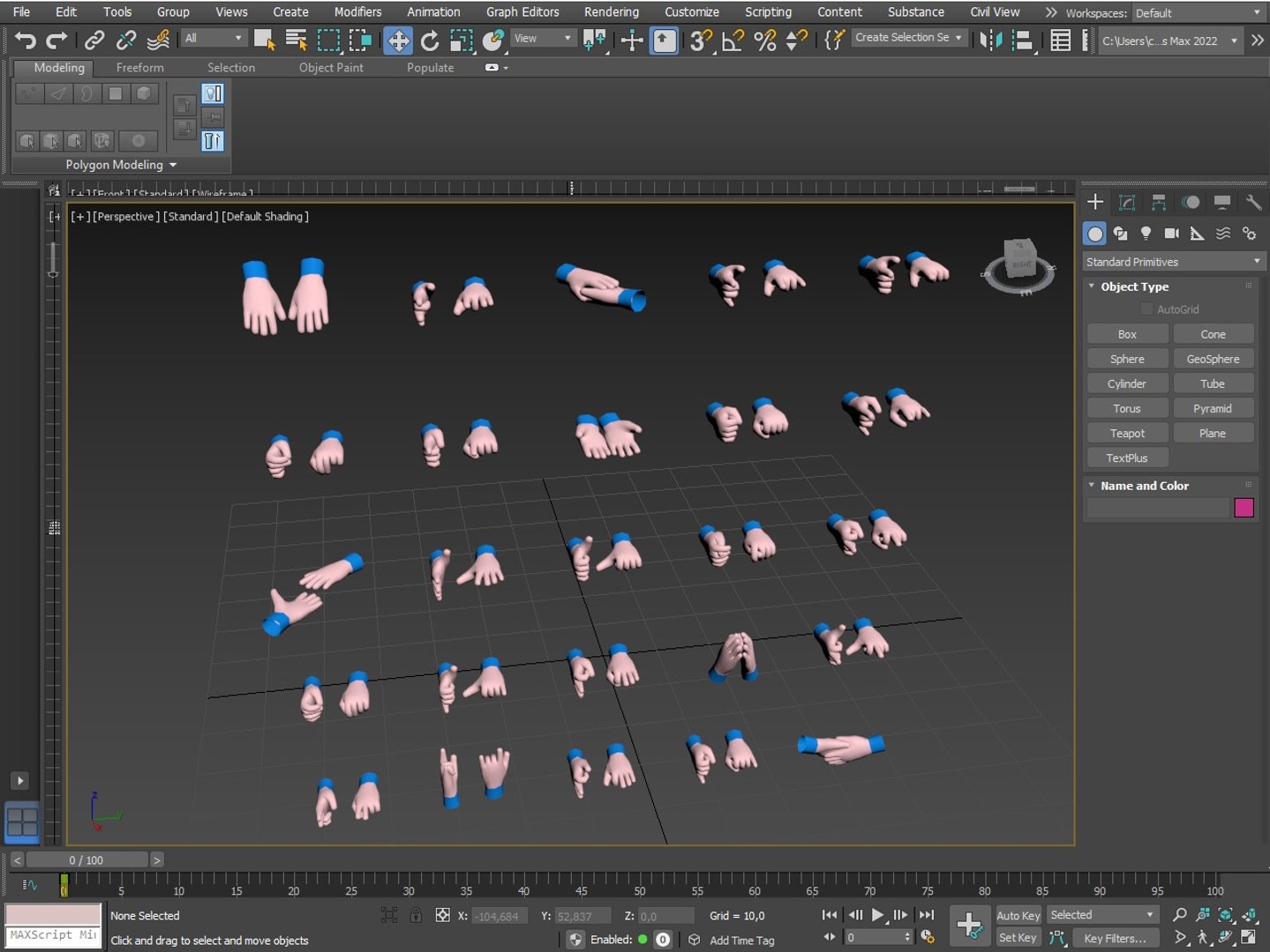 Cartoon Hands 3D Model - TurboSquid 2044419