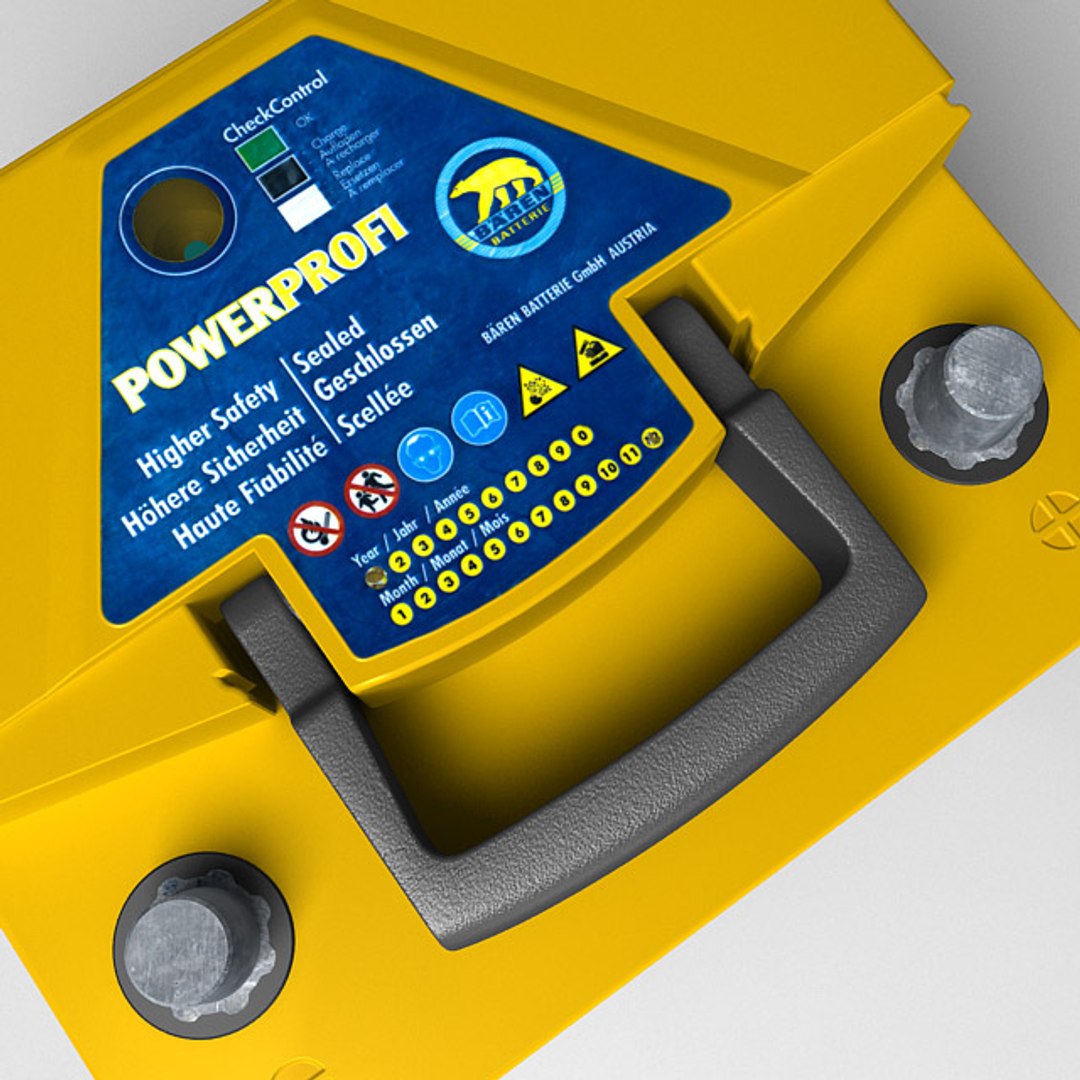 Automotive Battery 3d Model