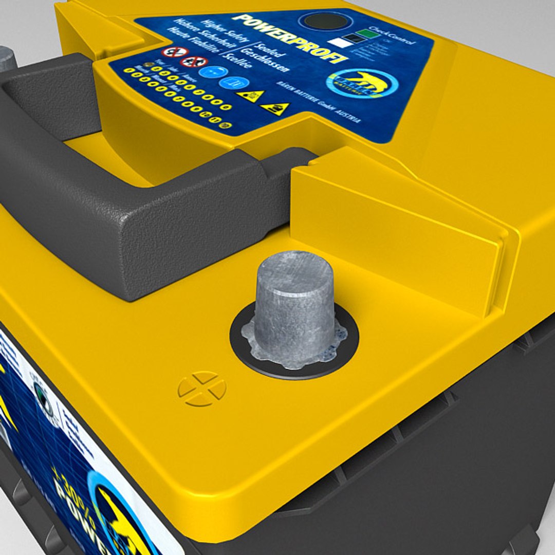Automotive Battery 3d Model