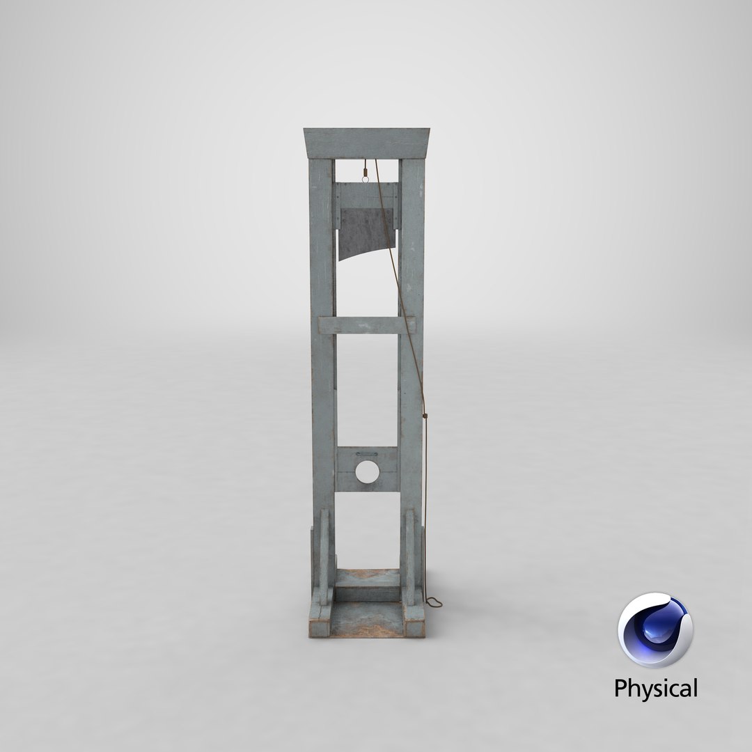 3D Guillotine---blade-up - TurboSquid 1154445