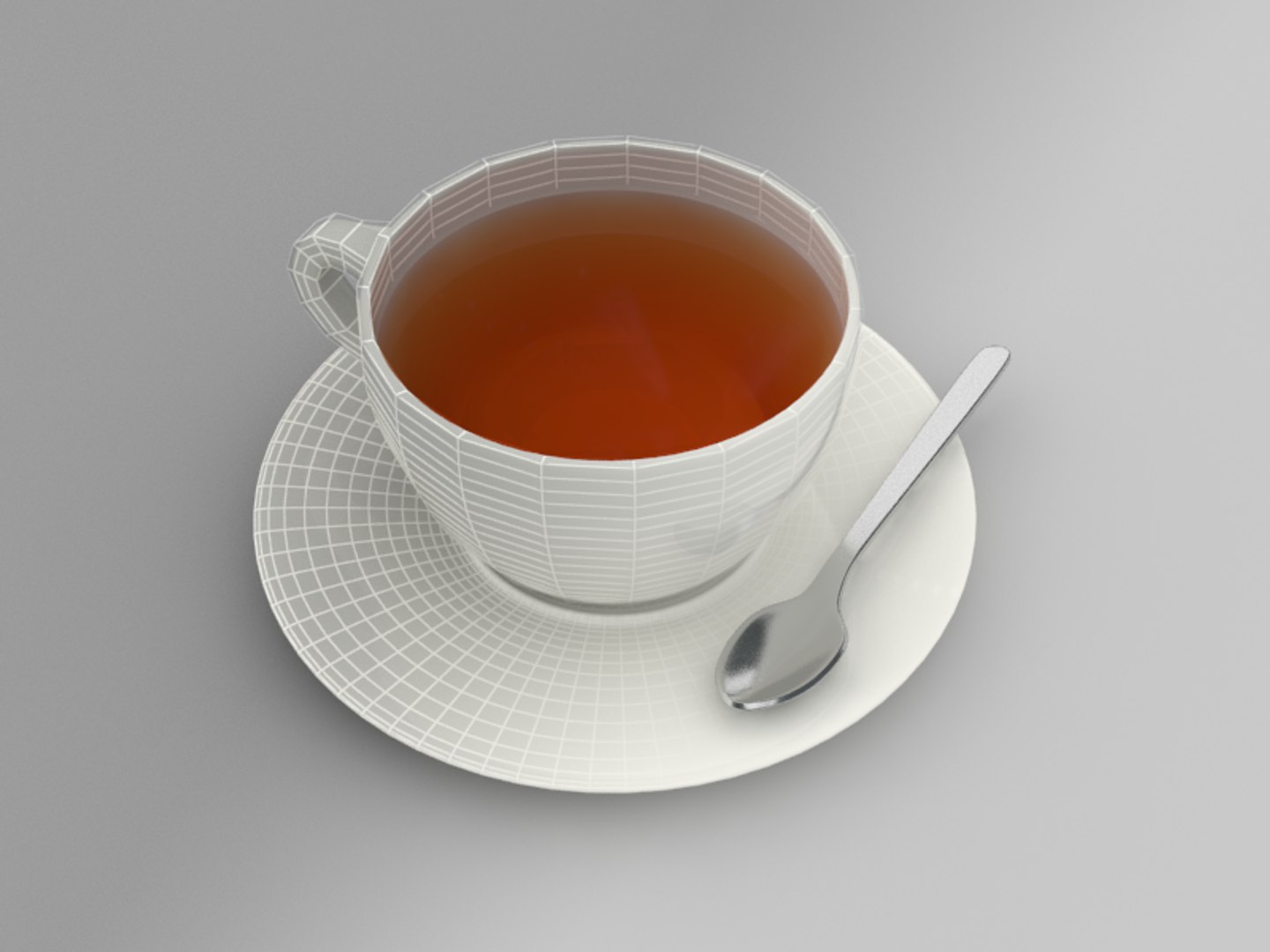 tea cup 3d model