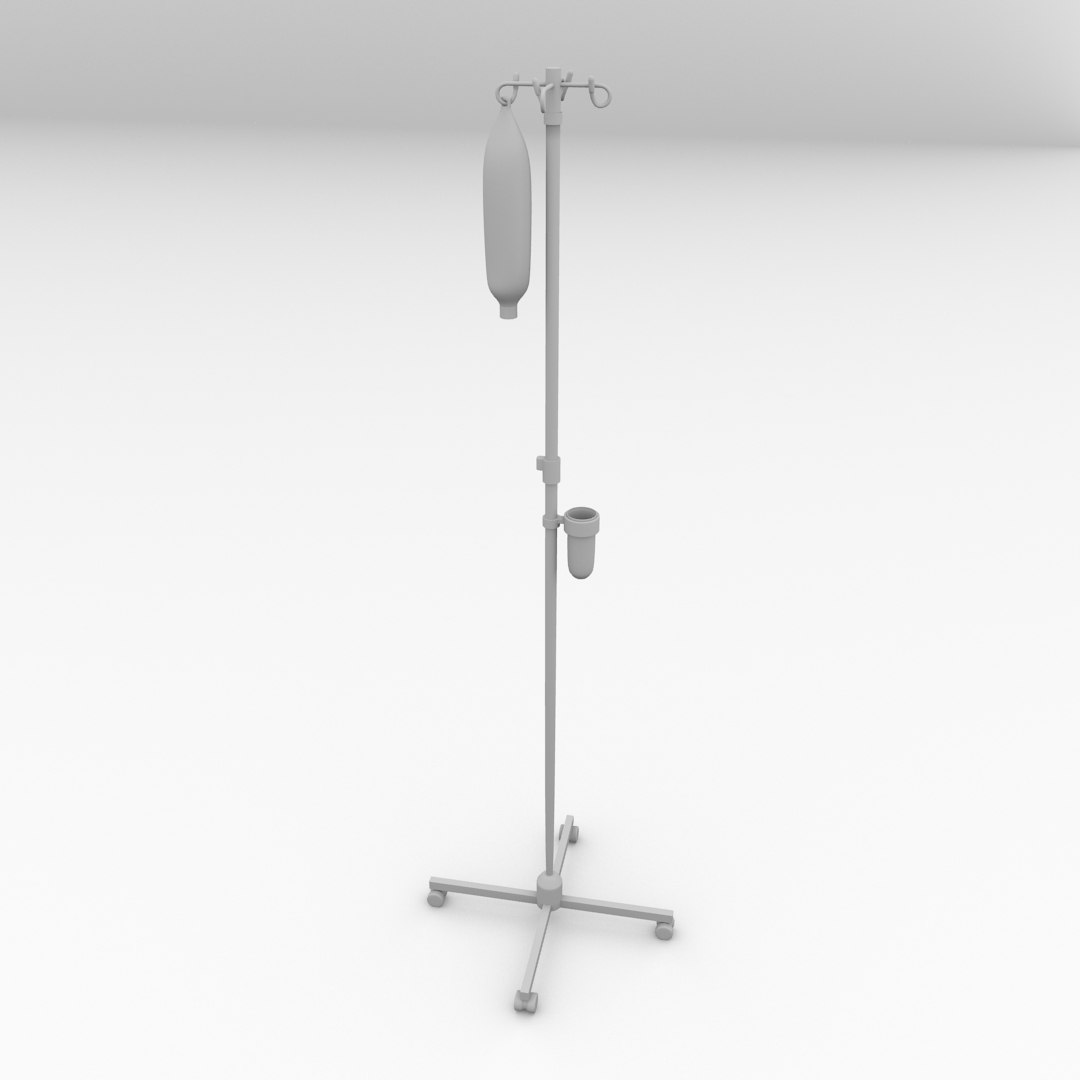 3d model of iv pole