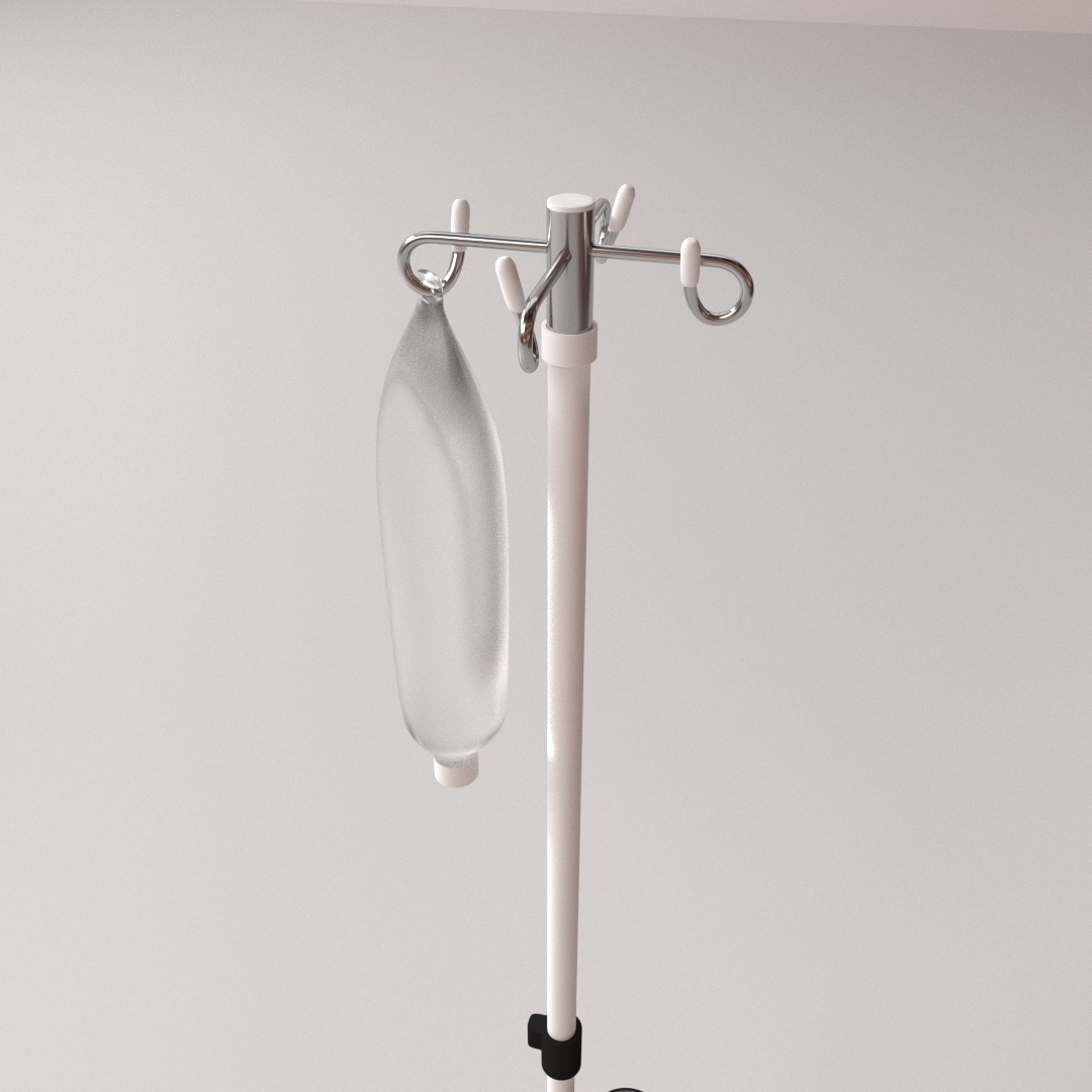 3d model of iv pole
