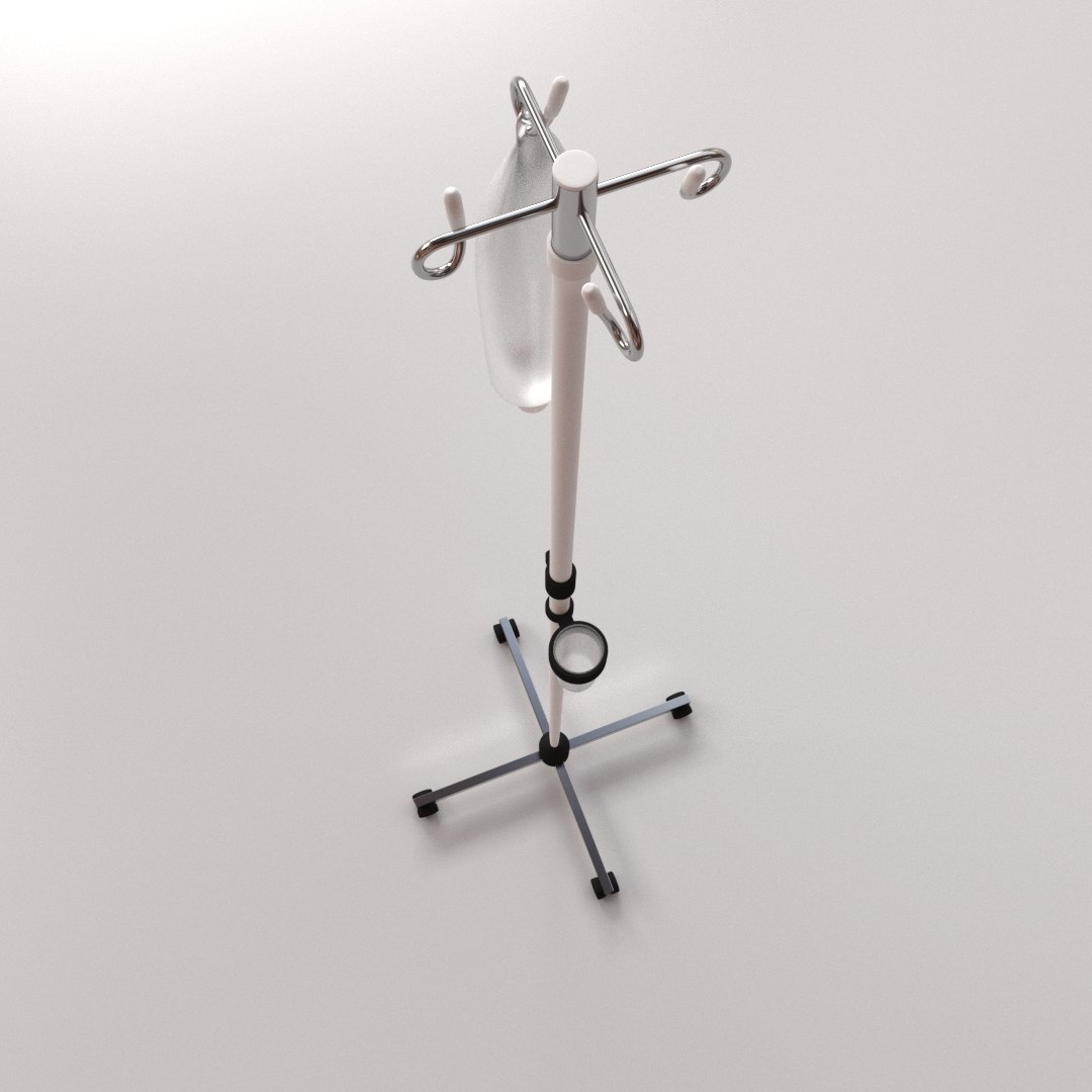 3d model of iv pole