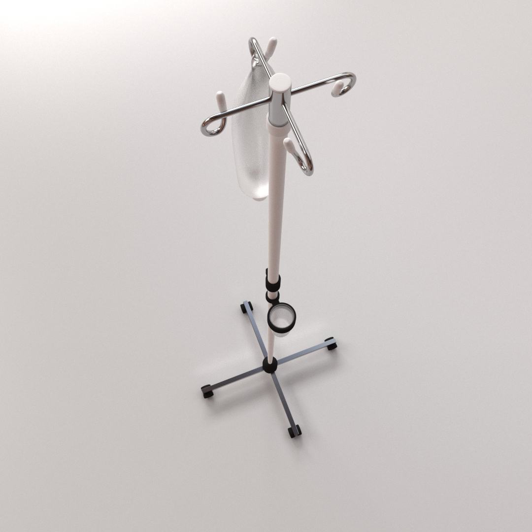 3d model of iv pole