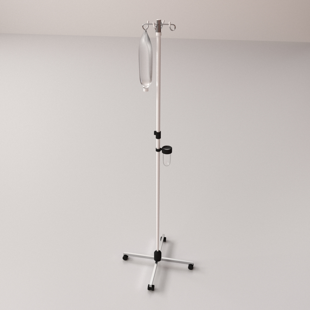 3d model of iv pole