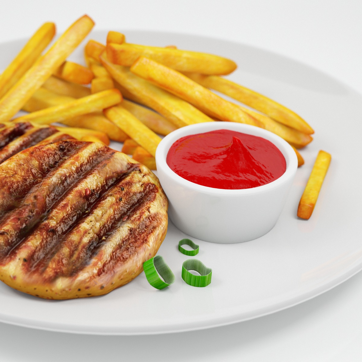3ds max tasty food