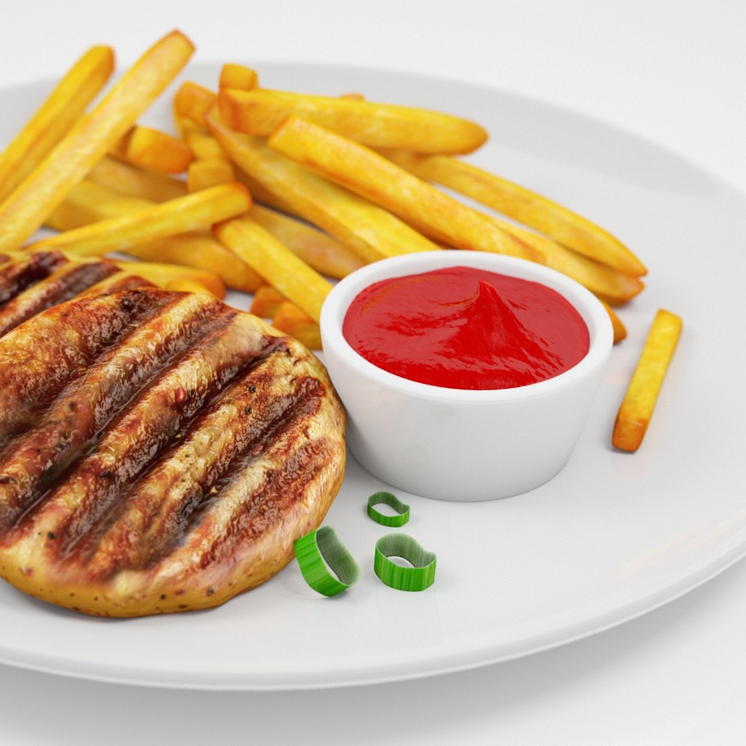 3ds Max Tasty Food