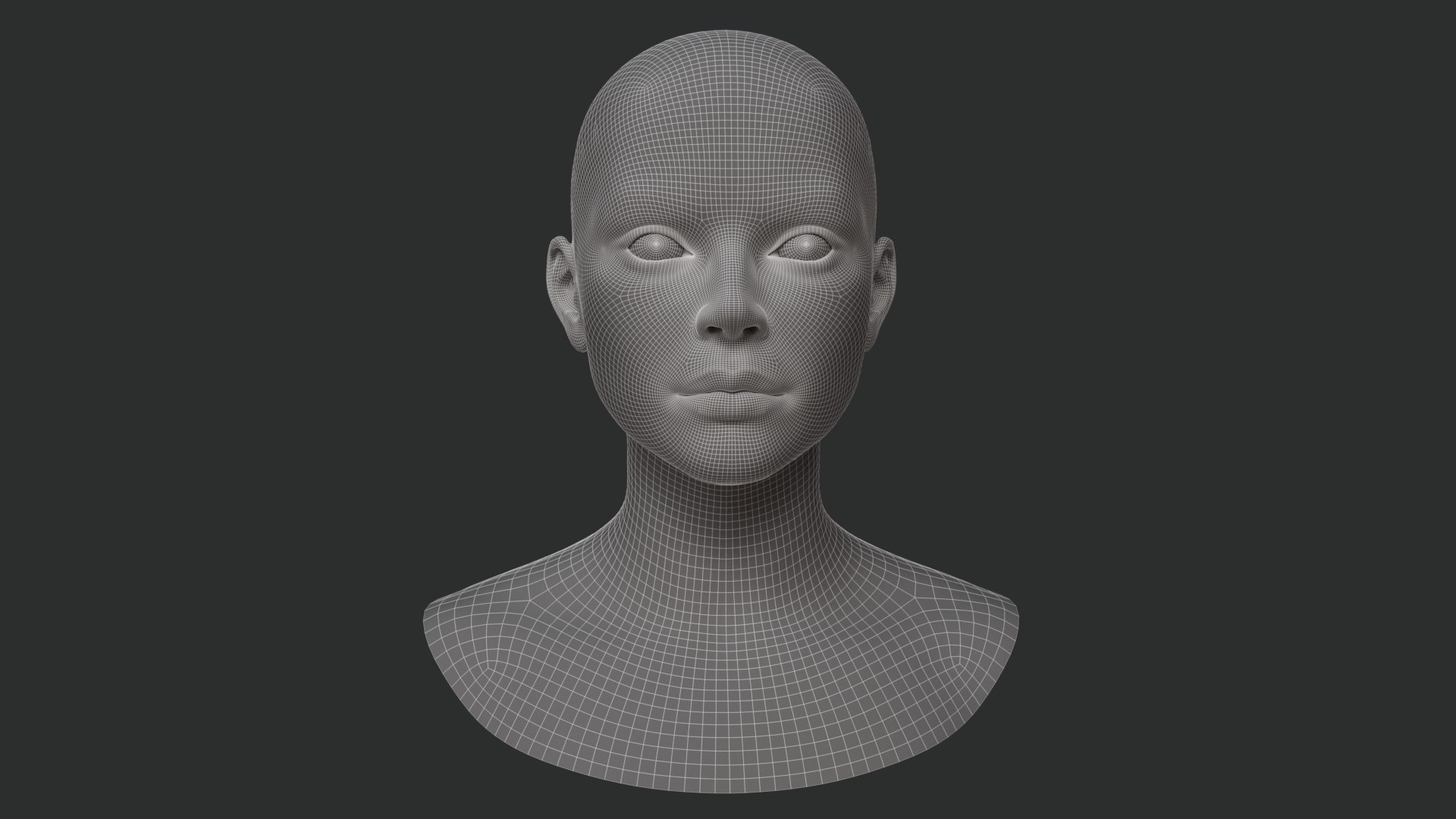 Female Head Mesh Metahuman Topology Woman Head Mesh V3 3D - TurboSquid ...