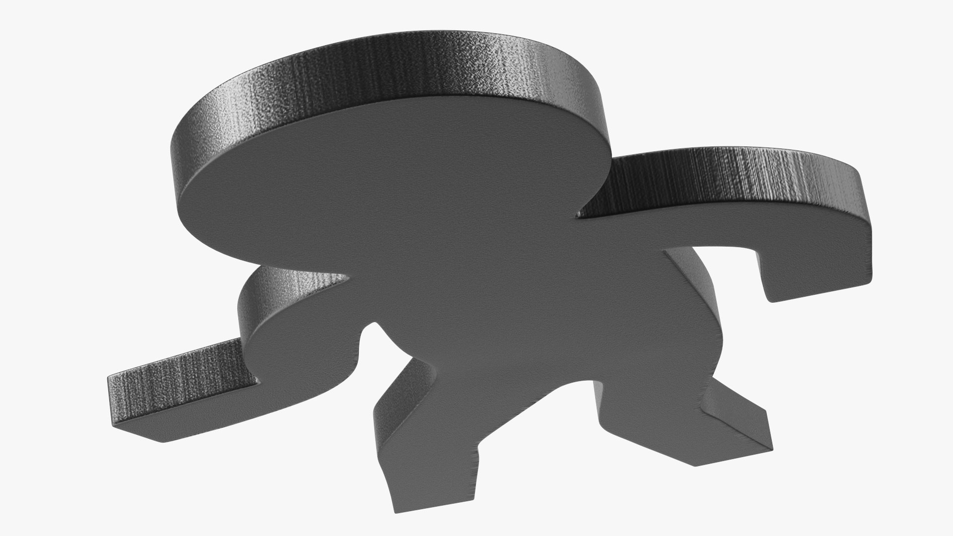 Plastic Stickman Walk Pose Black 3D Model - TurboSquid 2112239