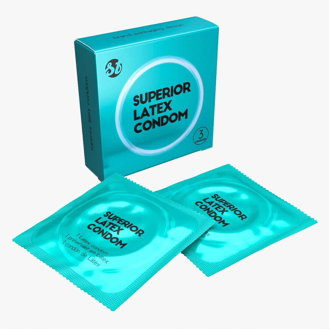 避孕套小盒包装043D模型 - TurboSquid 2277923