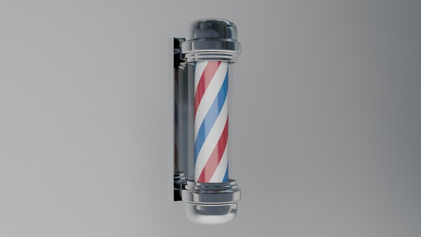 modelo 3d poste de barbero - TurboSquid 2045369