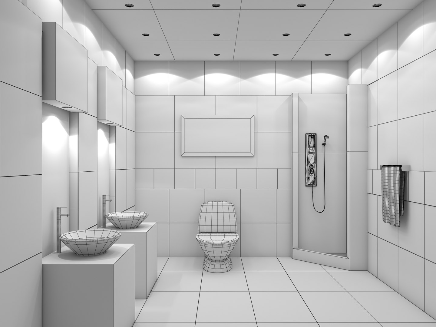 3D Bathroom Collection 1 Model - TurboSquid 1965018
