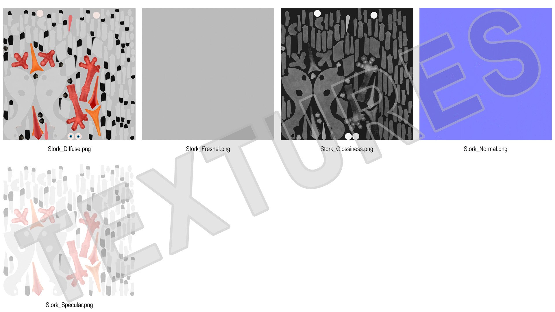 Cartoon Stork Talk Pose 3D Model - TurboSquid 2088907