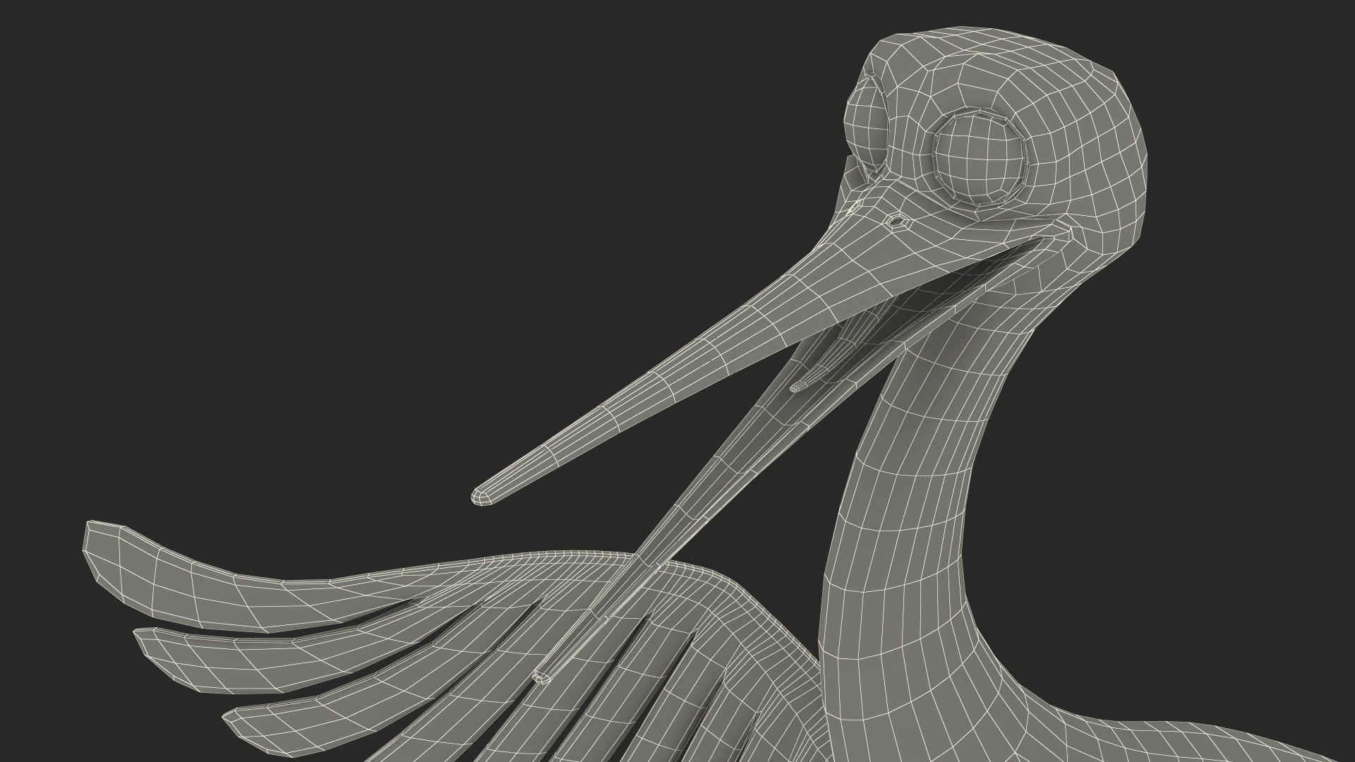 Cartoon Stork Talk Pose 3D Model - TurboSquid 2088907