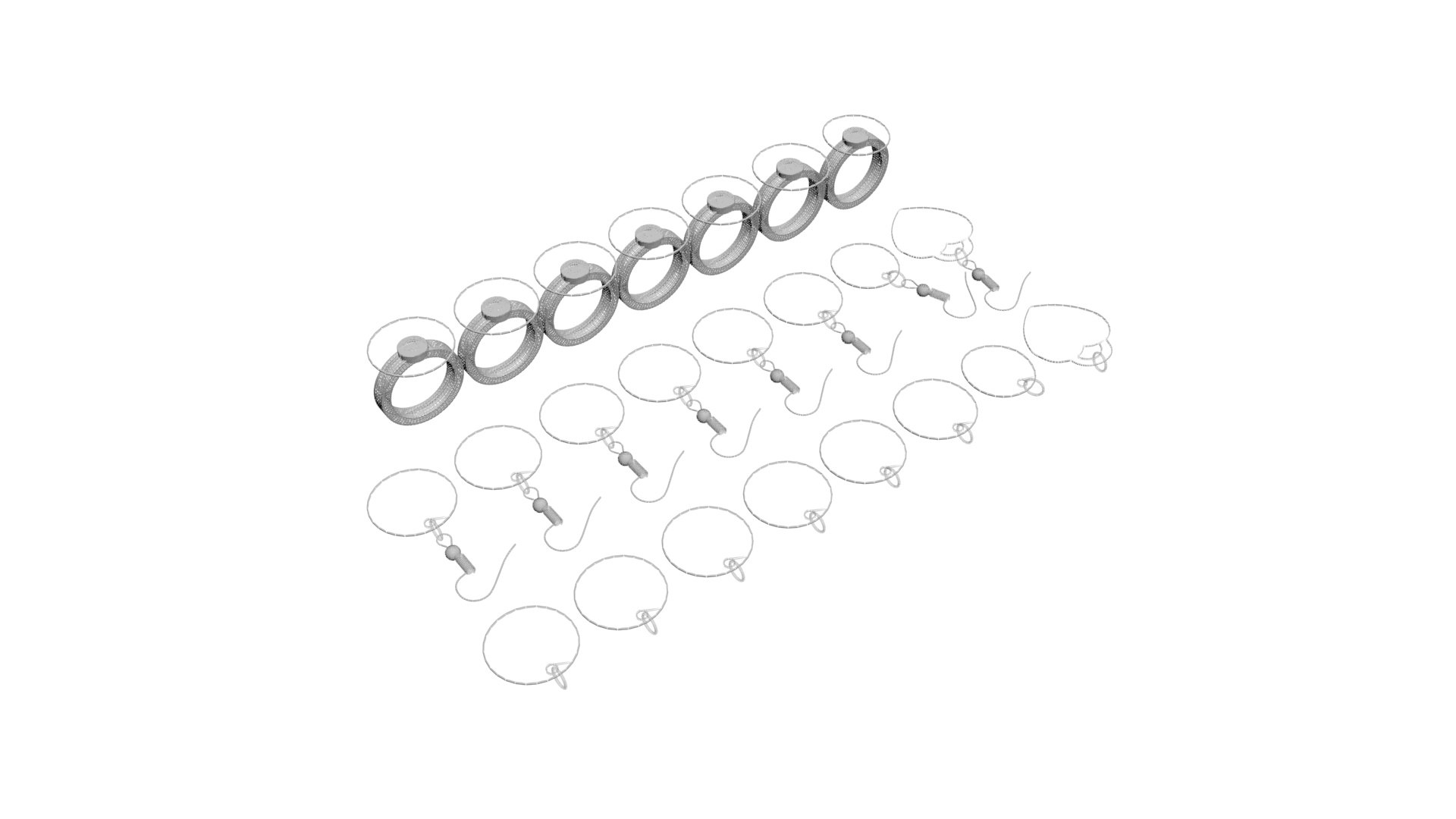 BTS Jewelries Set Model - TurboSquid 1864510