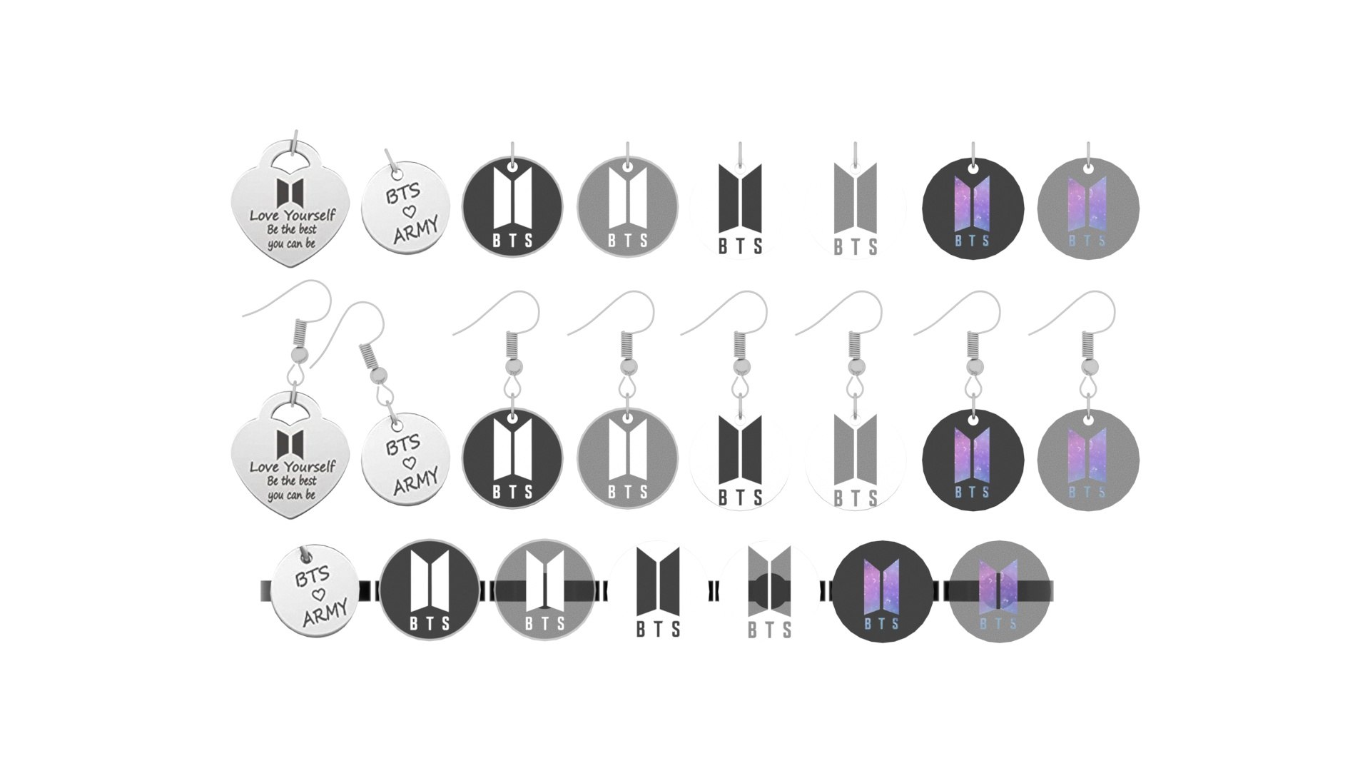 BTS Jewelries Set Model - TurboSquid 1864510