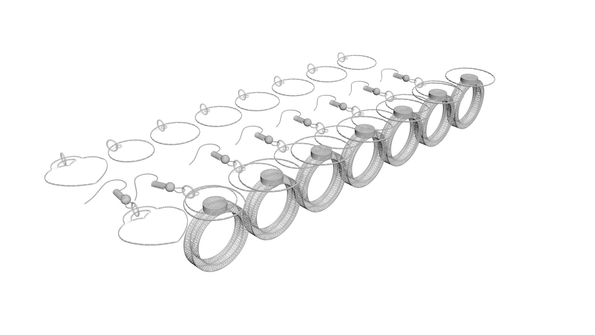 BTS Jewelries Set Model - TurboSquid 1864510