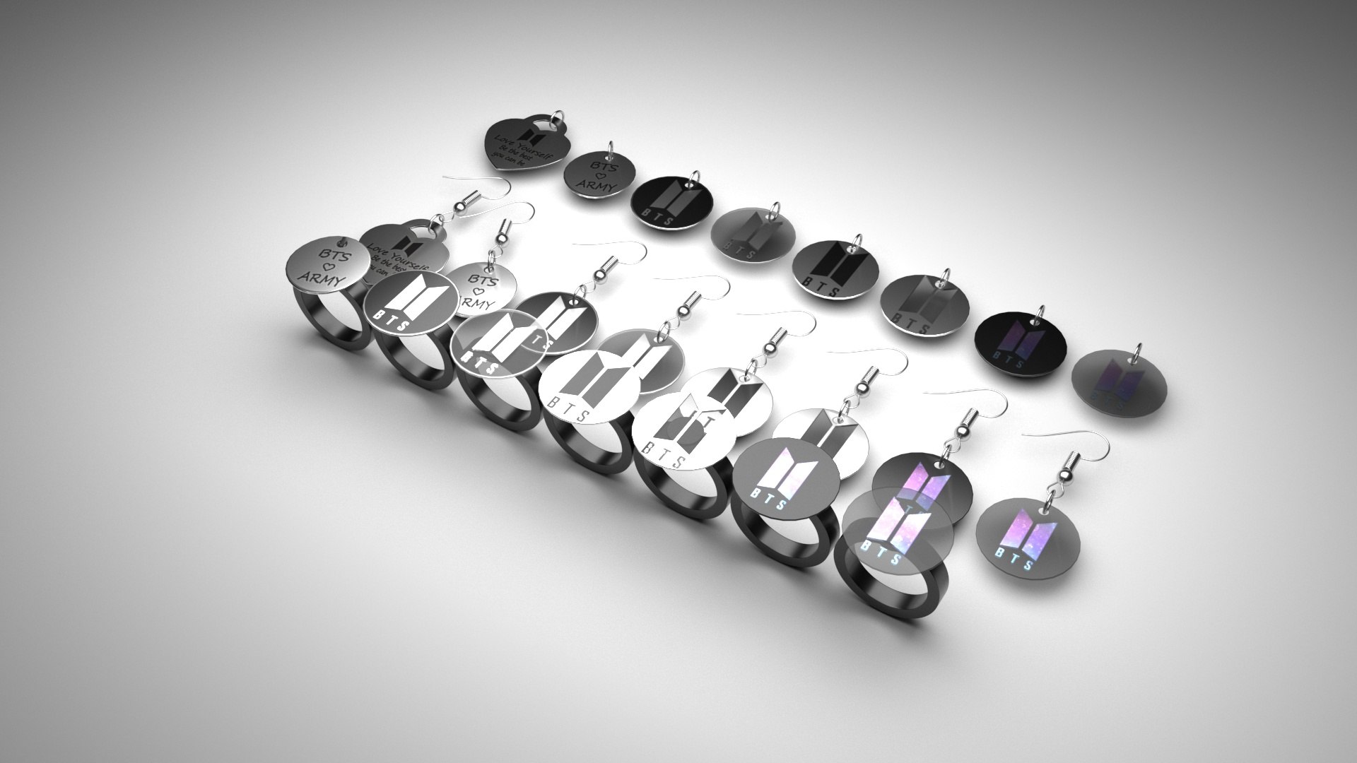 BTS Jewelries Set Model - TurboSquid 1864510