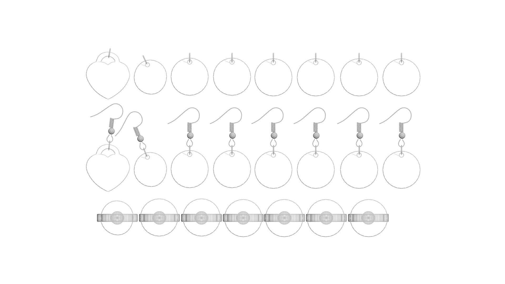 BTS Jewelries Set Model - TurboSquid 1864510