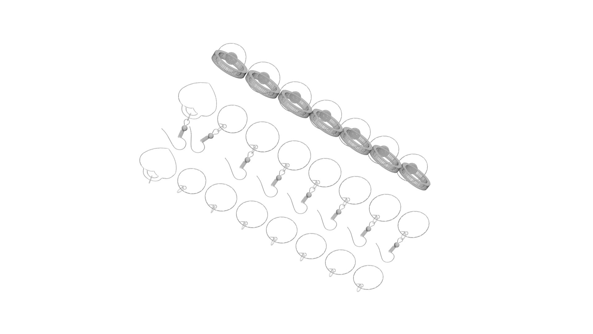 BTS Jewelries Set Model - TurboSquid 1864510