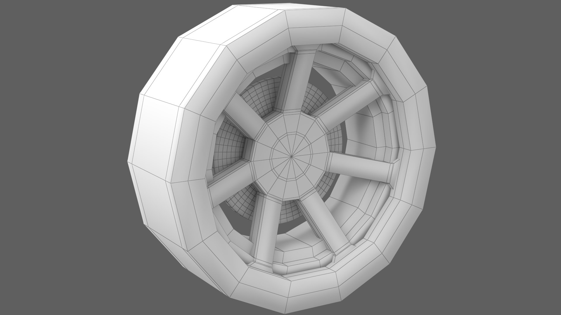 3D Simple Chrome Wheel - TurboSquid 2387634