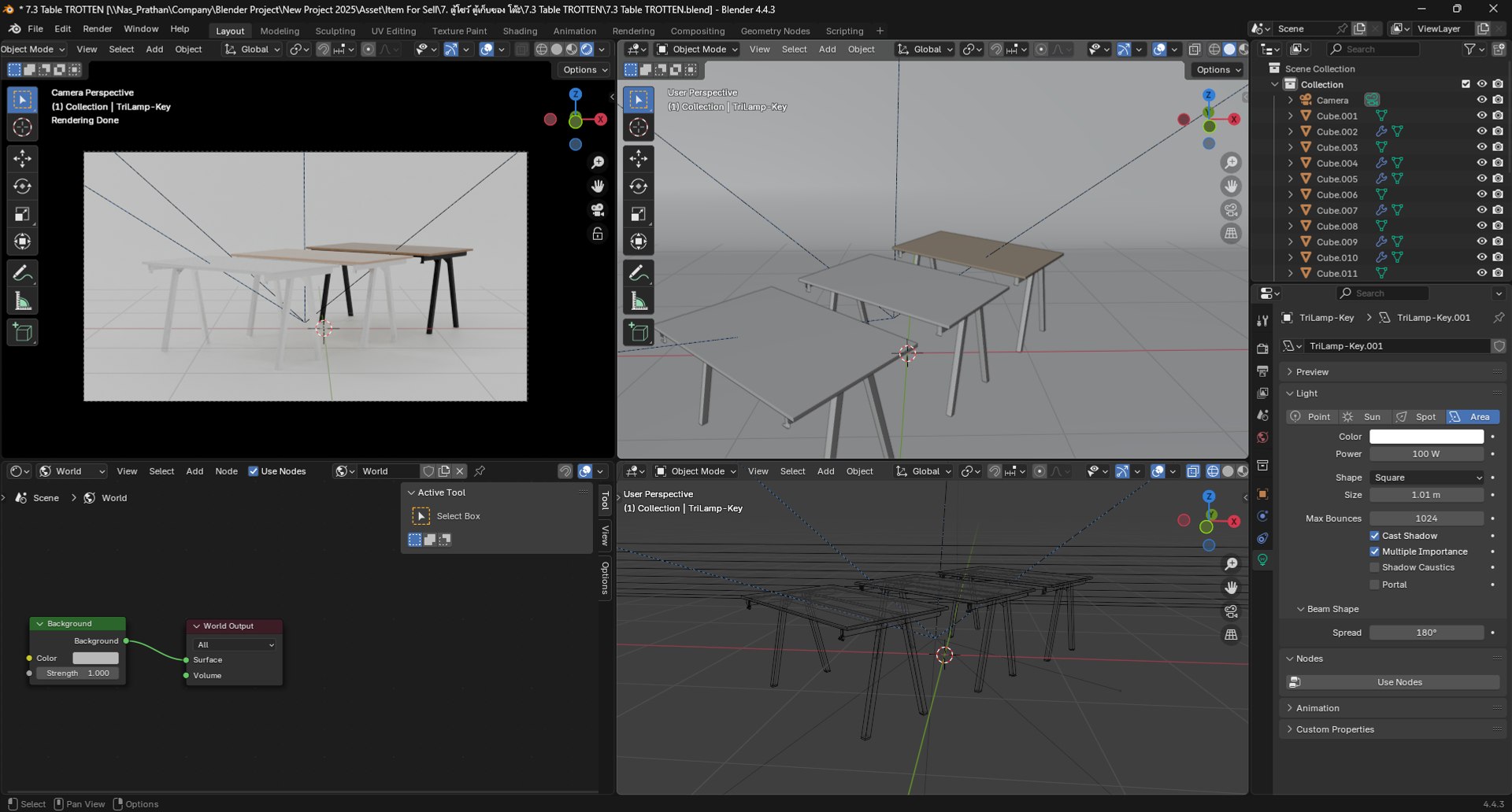 3D Model Table TROTTEN - TurboSquid 2554260