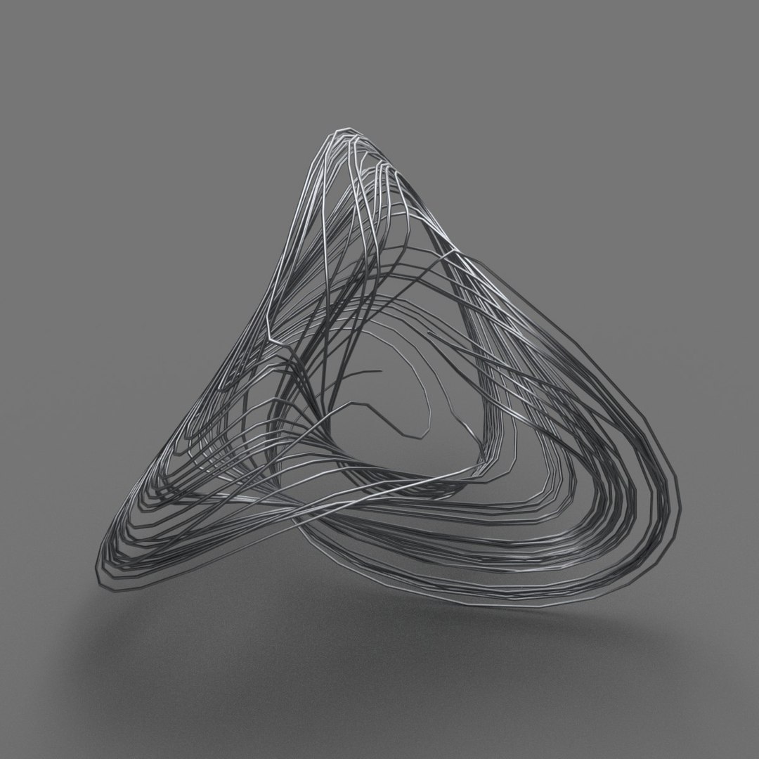 3D Model Halvorsen Strange Attractor - TurboSquid 1263006