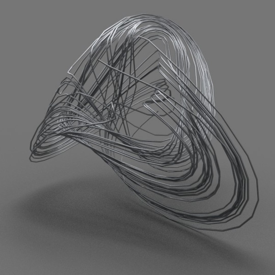3D Model Halvorsen Strange Attractor - TurboSquid 1263006
