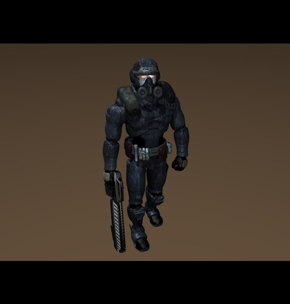 3d lwo lightwave soldier