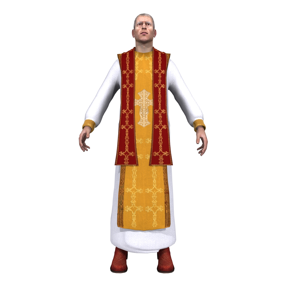 catholic priest 3d max