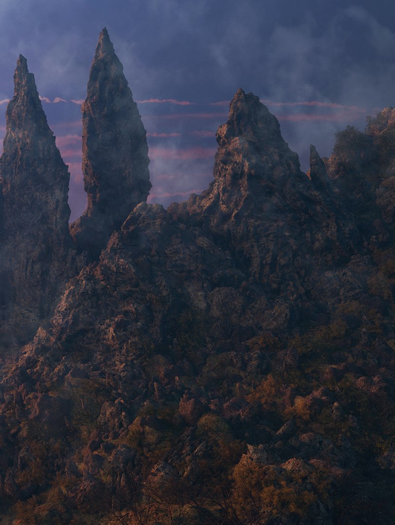 3D The Storr Scotland model - TurboSquid 2156332