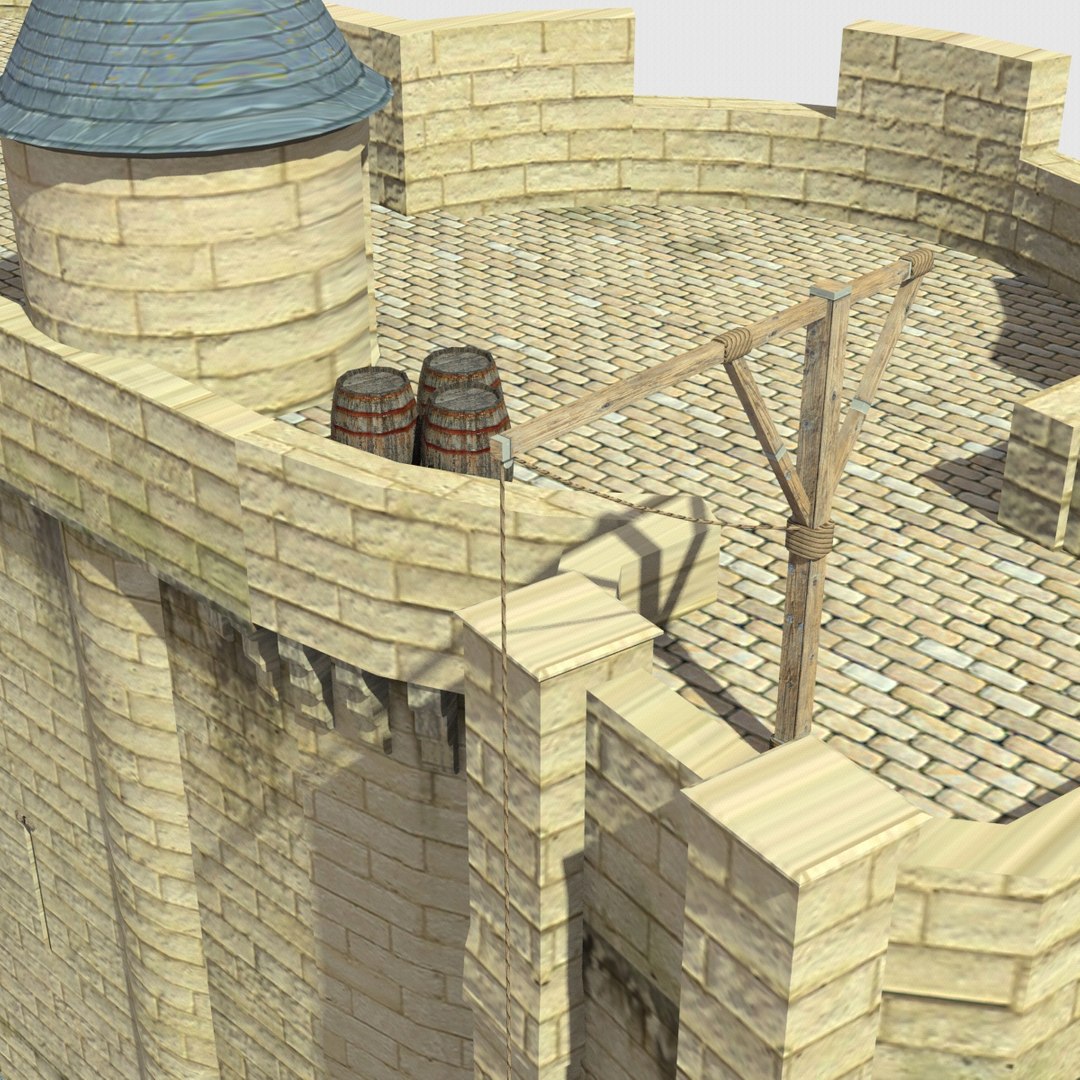 Castle Bastille 3d Model