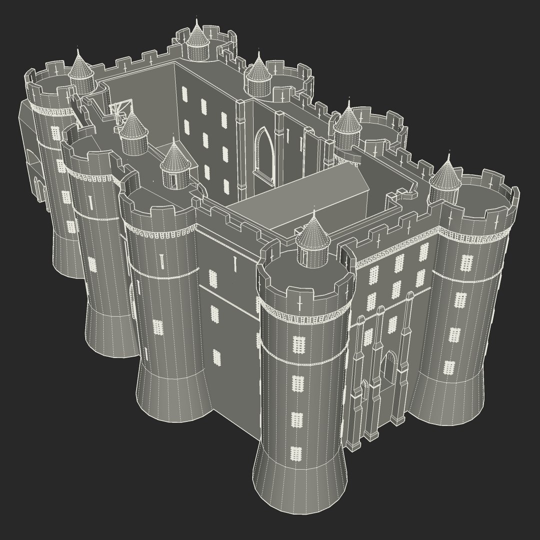 Castle Bastille 3d Model