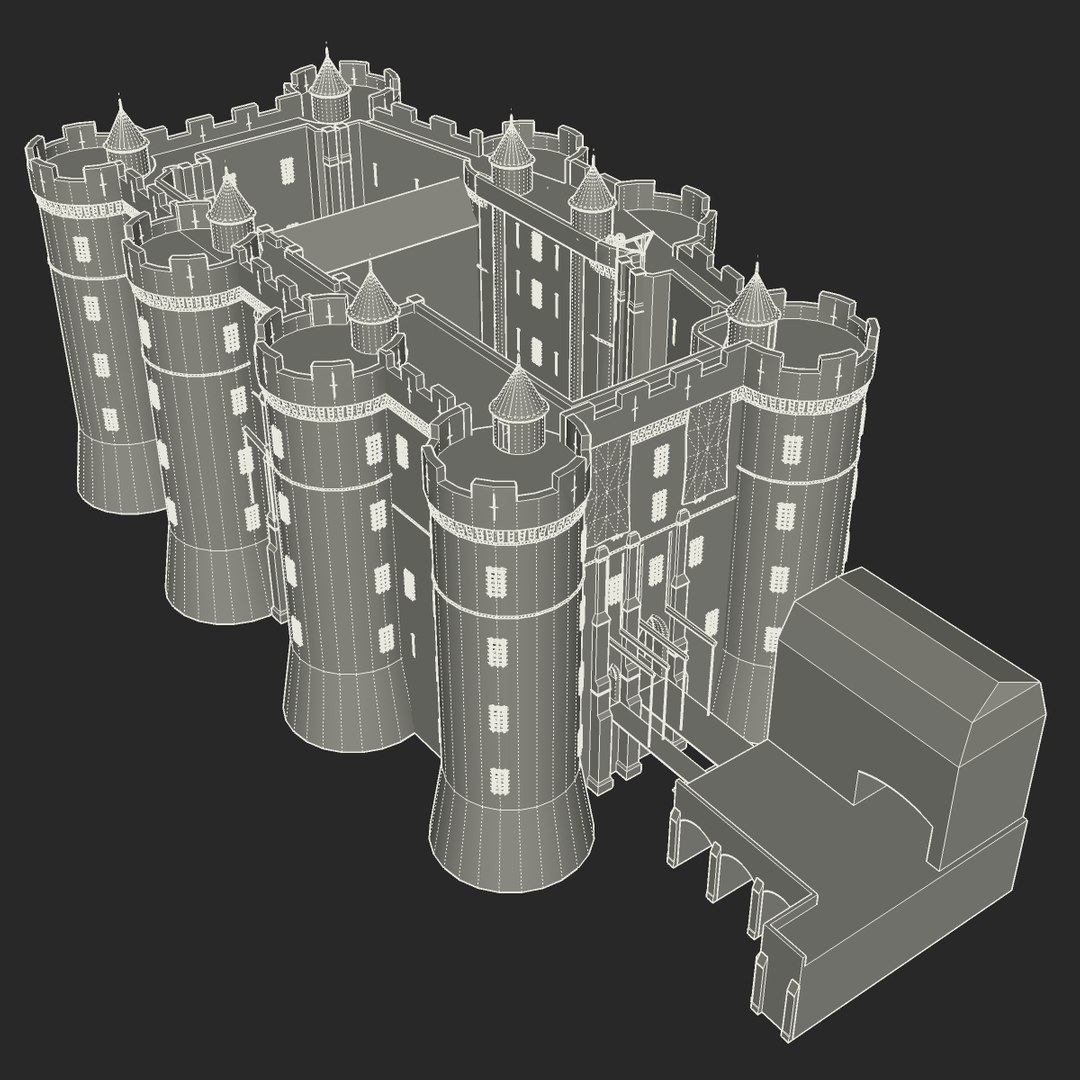 Castle Bastille 3d Model