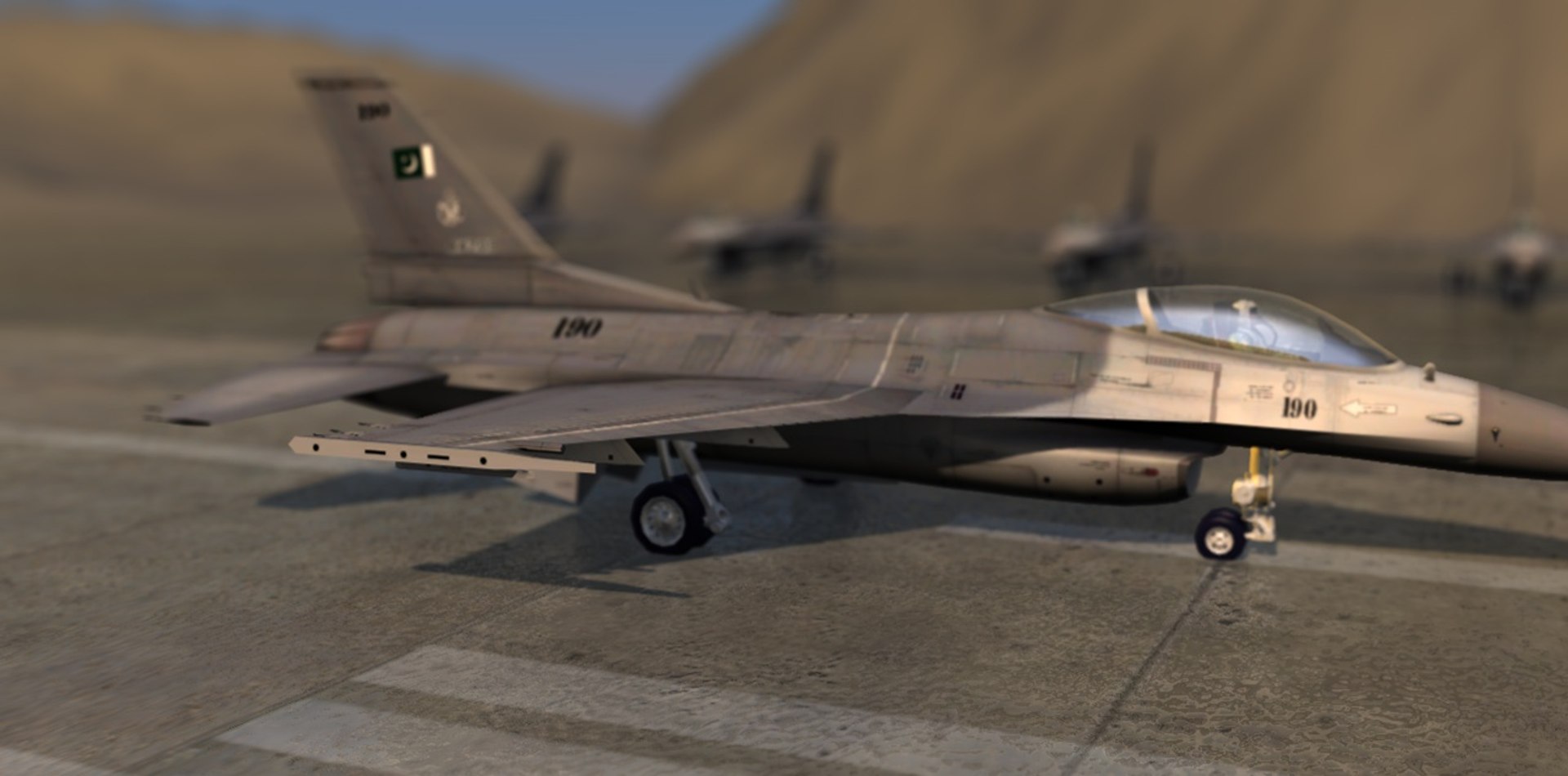 3d Pakistan F16 Model