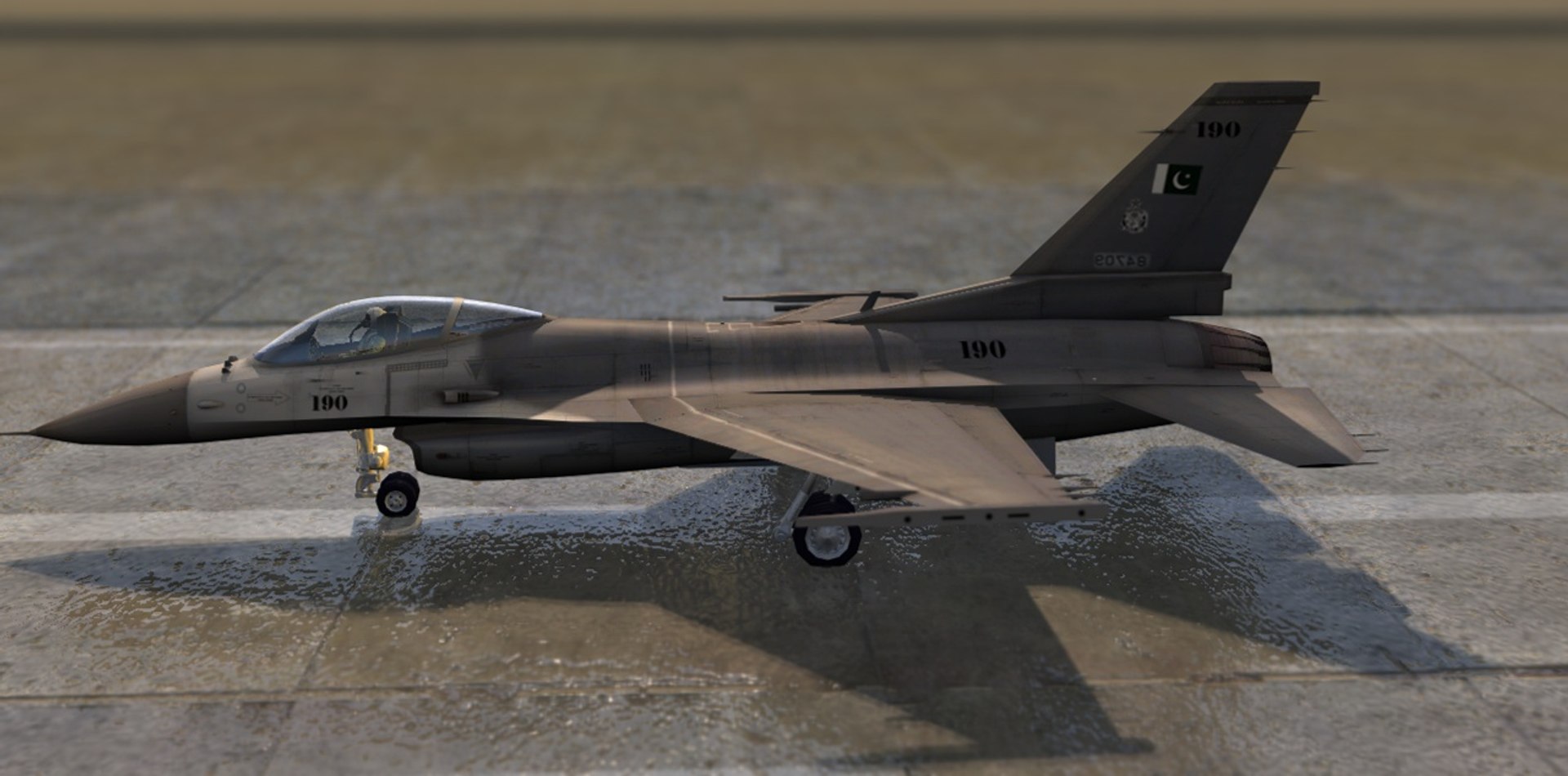 3d Pakistan F16 Model
