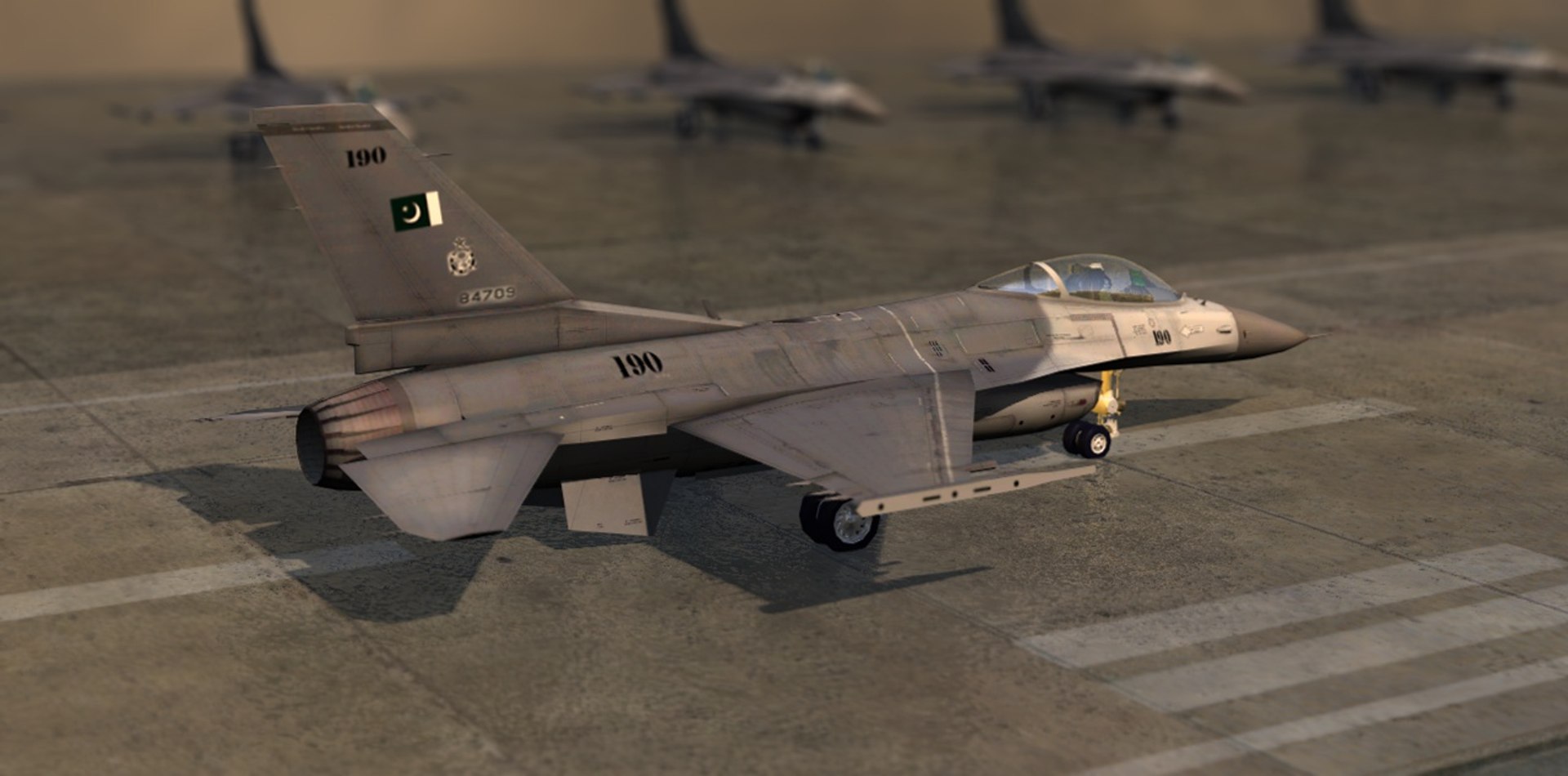 3d Pakistan F16 Model