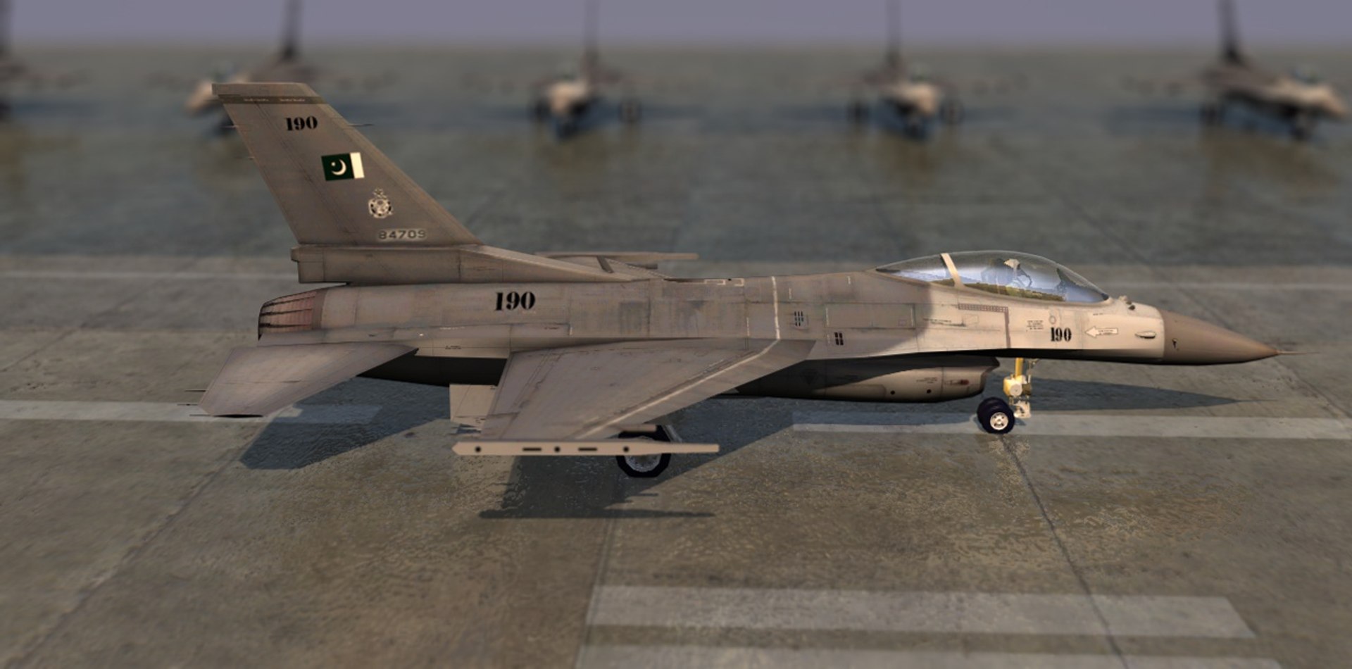 3d Pakistan F16 Model
