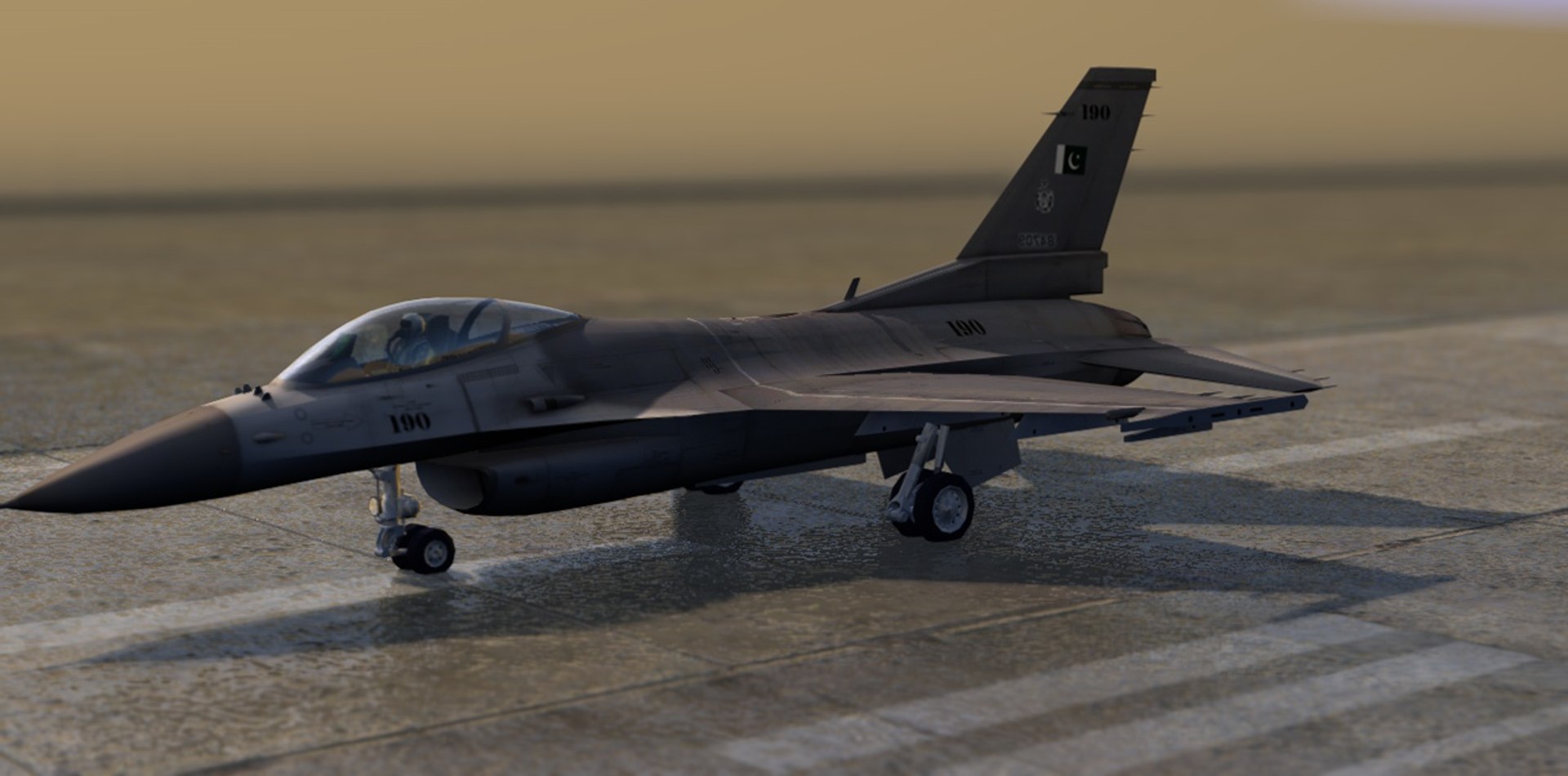 3d Pakistan F16 Model