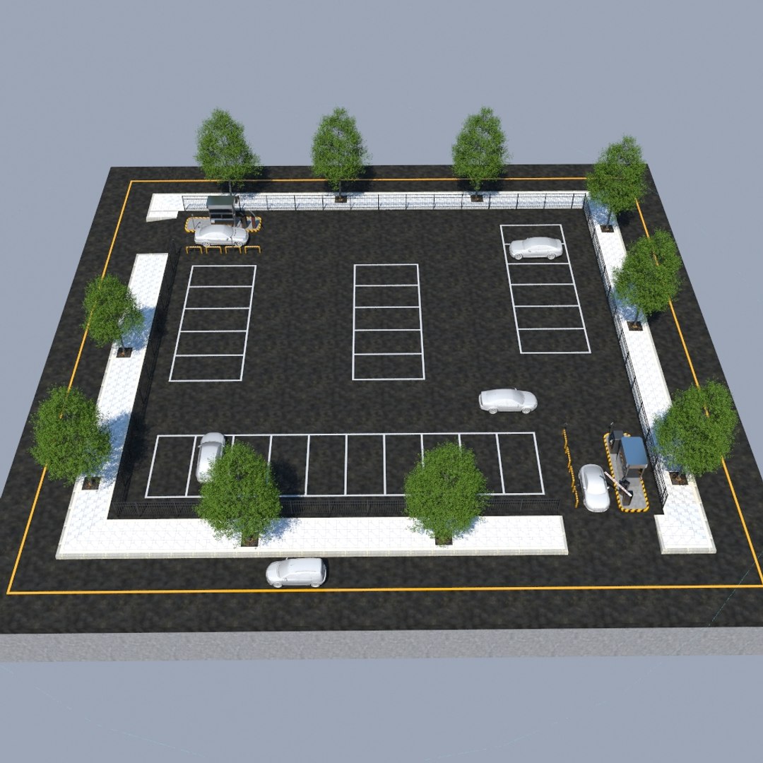 3D Parkinglot Model - TurboSquid 1292862