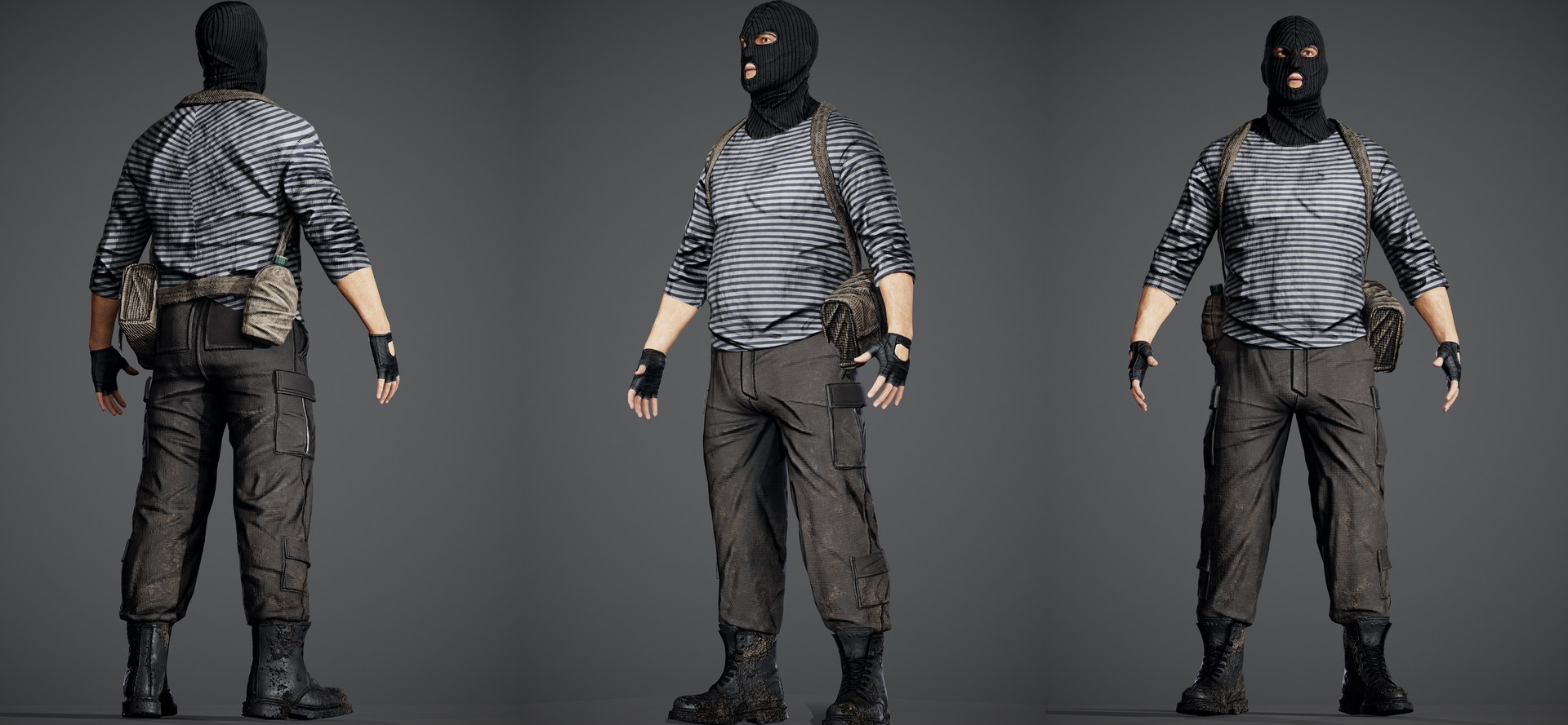 3D Bandit Model - TurboSquid 2262939