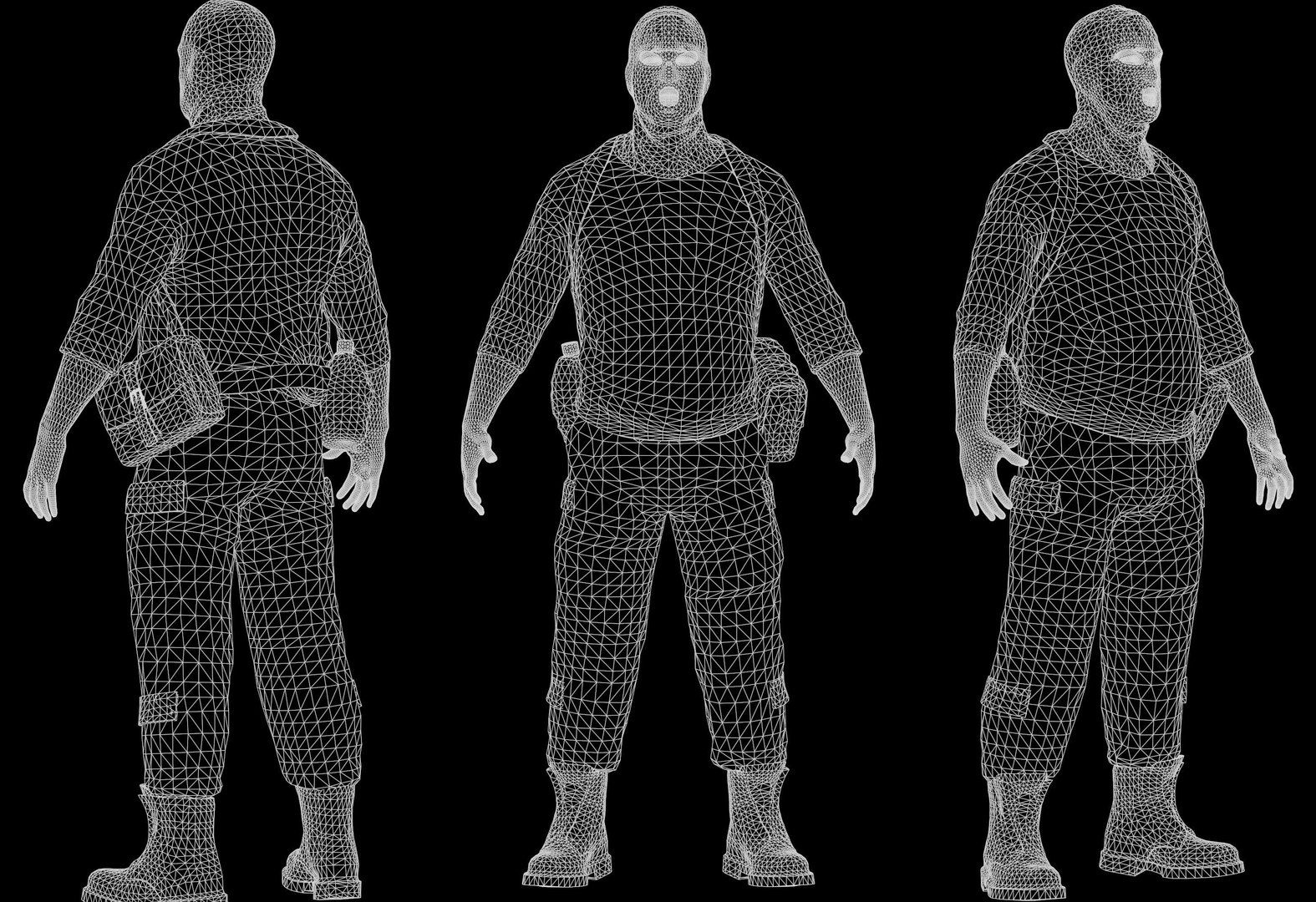 3D Bandit Model - TurboSquid 2262939