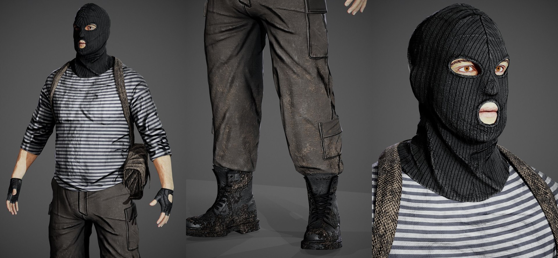 3D Bandit Model - TurboSquid 2262939