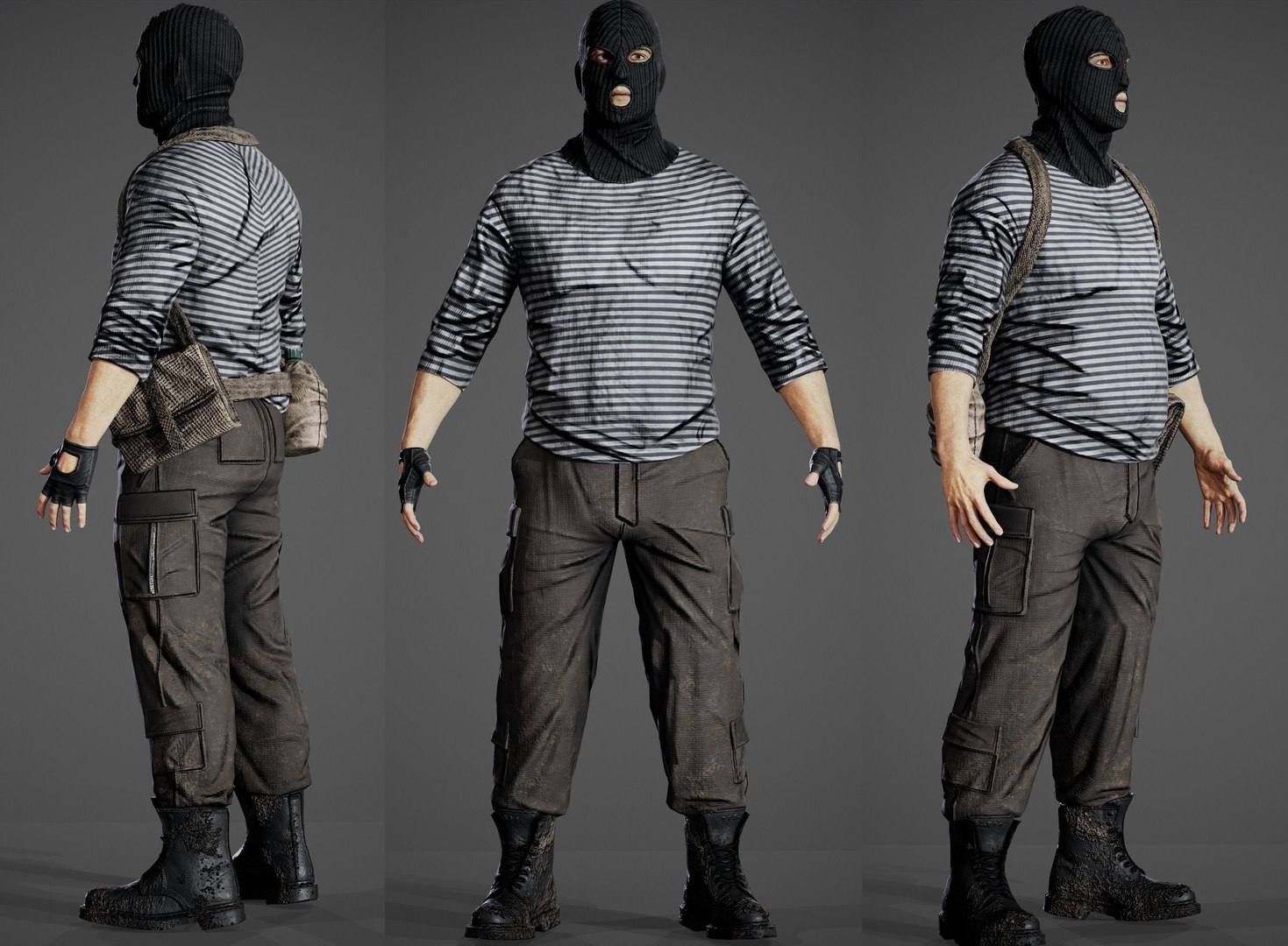 3D Bandit Model - TurboSquid 2262939