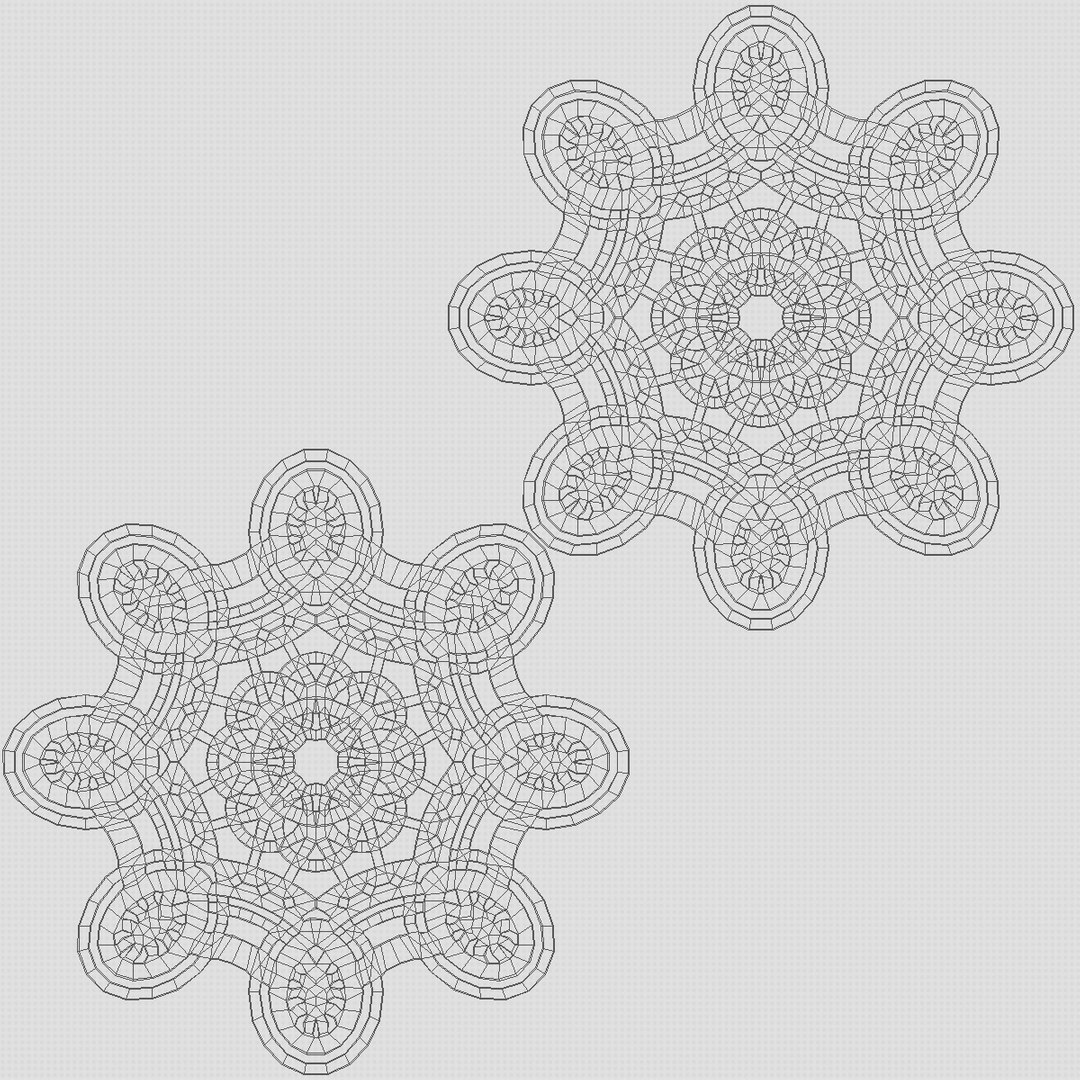 Eight Pointed Lace Paper Doilie White 3D Model - TurboSquid 2041572