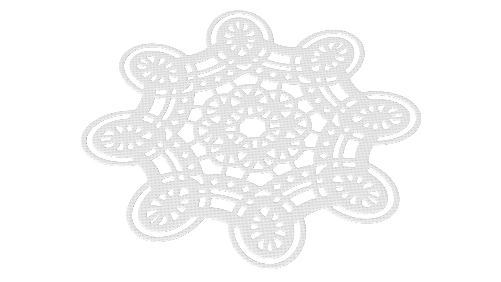 Eight Pointed Lace Paper Doilie White 3d Model Turbosquid 2041572