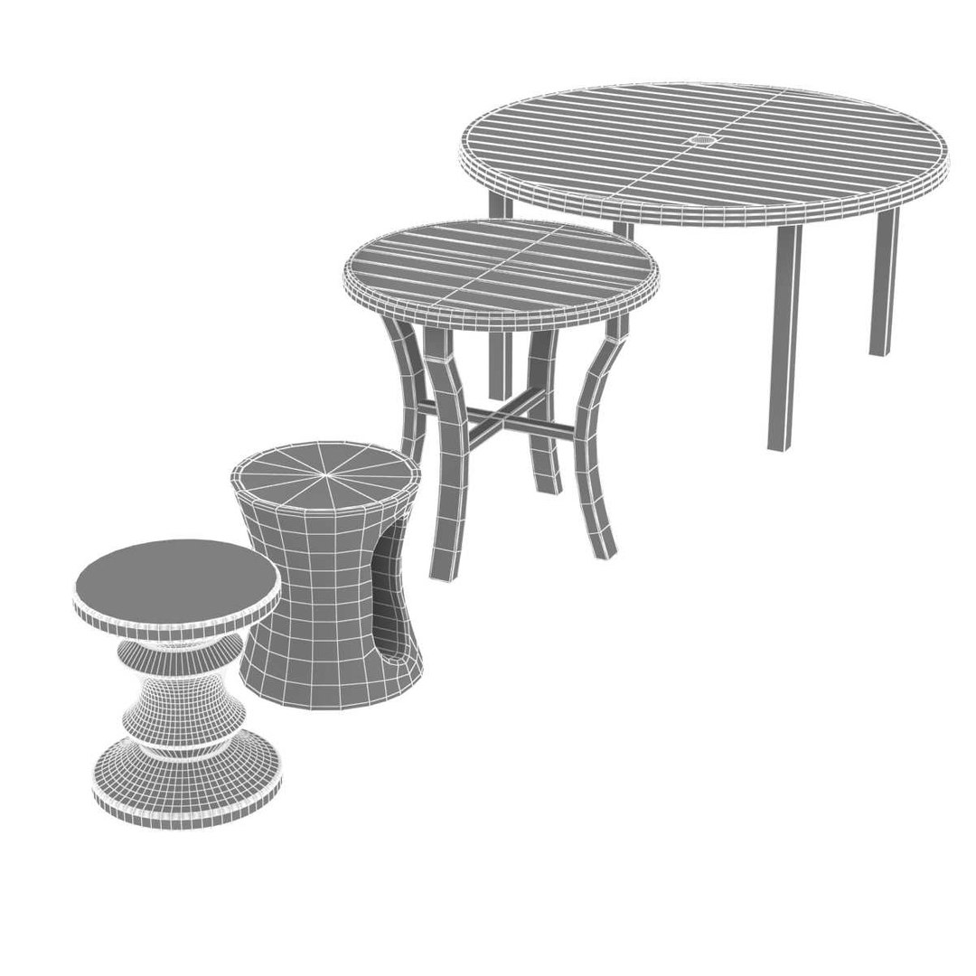 3D tables yellow plastic - TurboSquid 1518998