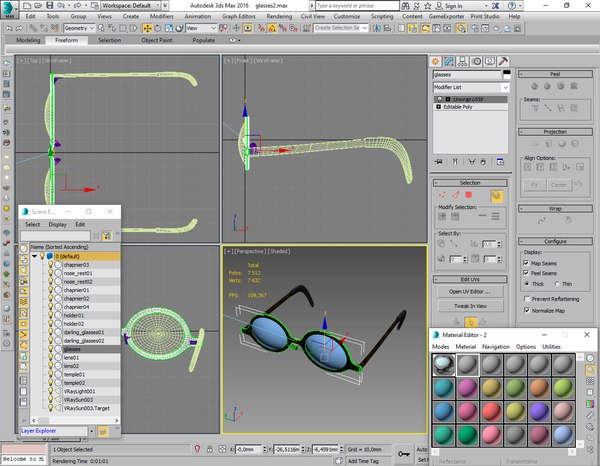 Old glasses 3D model - TurboSquid 1791368