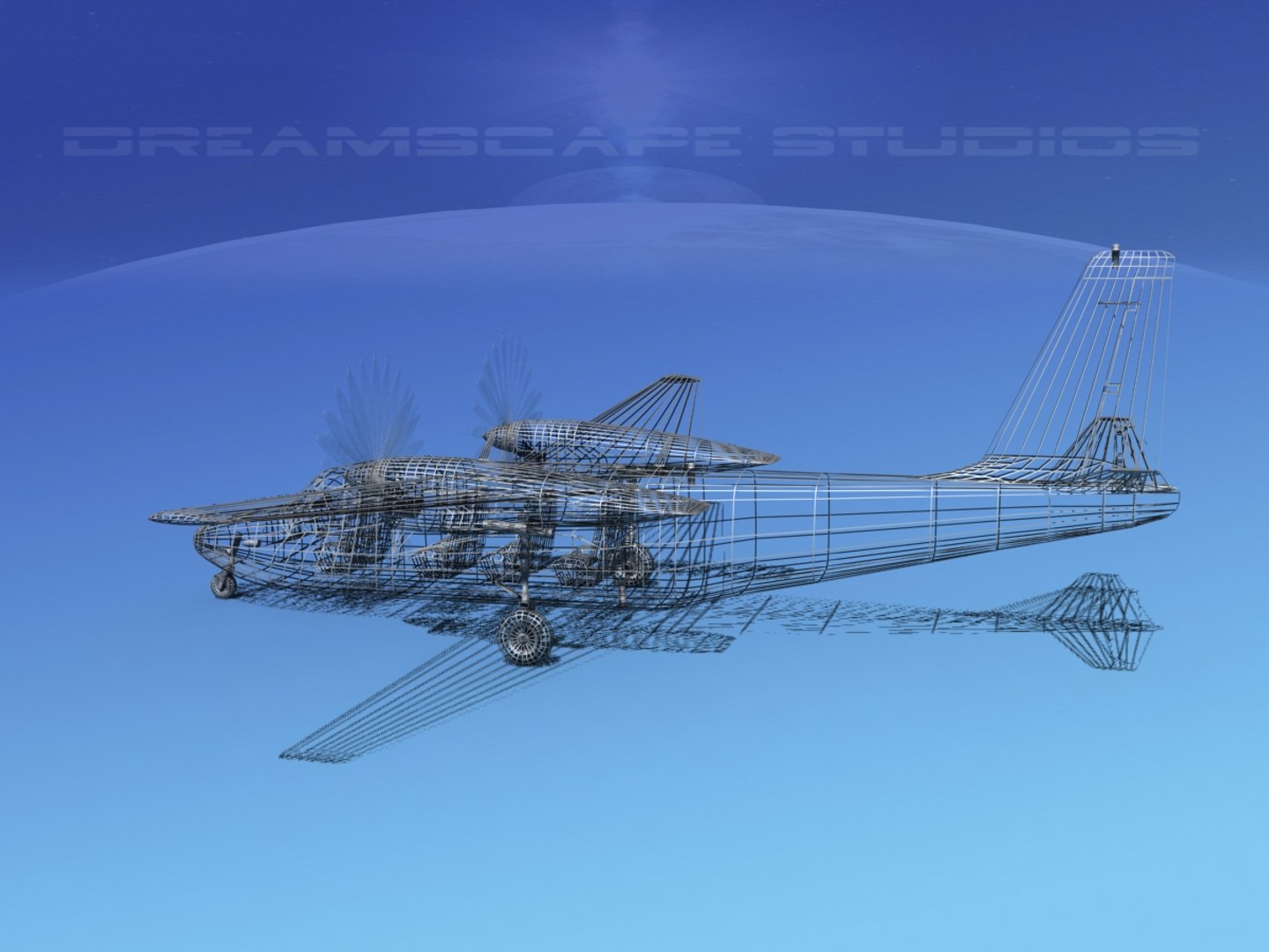 propellers rockwell turbo commander 690 3d model